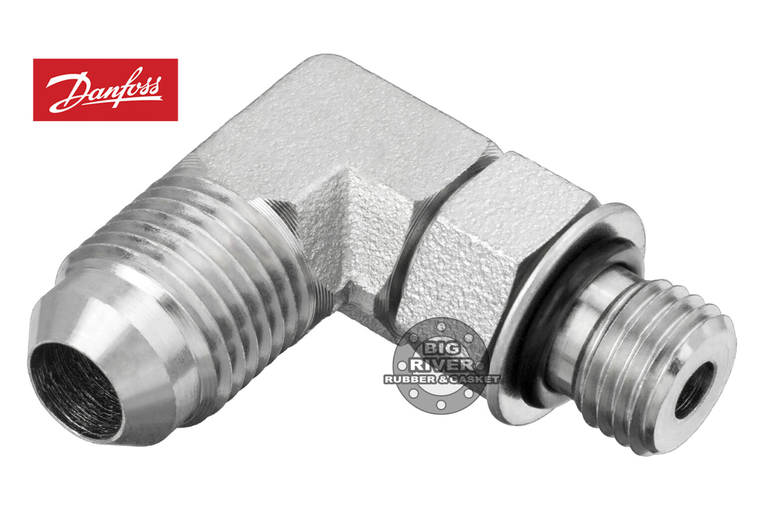 2062-4-6S Danfoss SAE O-Ring Boss to 37° Flare 90° Elbow Adapter | Big ...