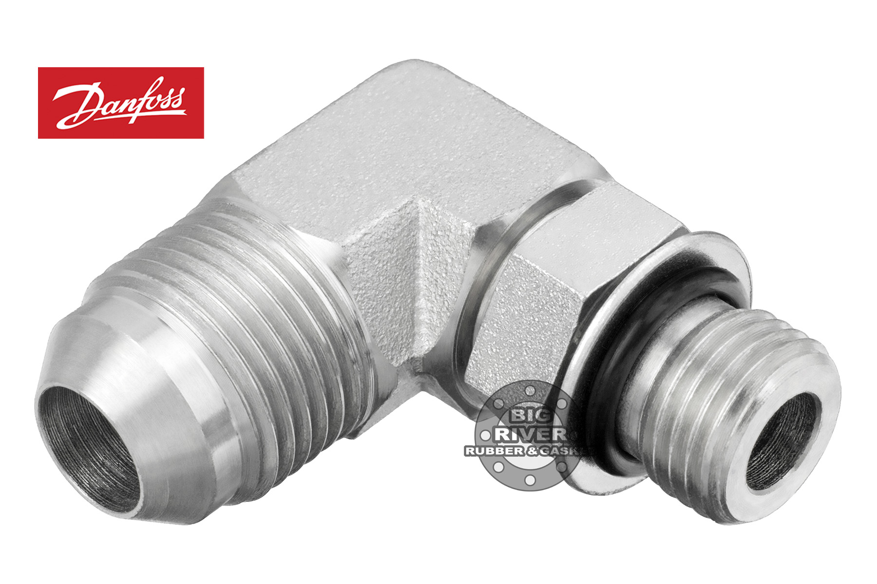 2062-6-8S Danfoss SAE O-Ring Boss to 37° Flare 90° Elbow Adapter | Big ...