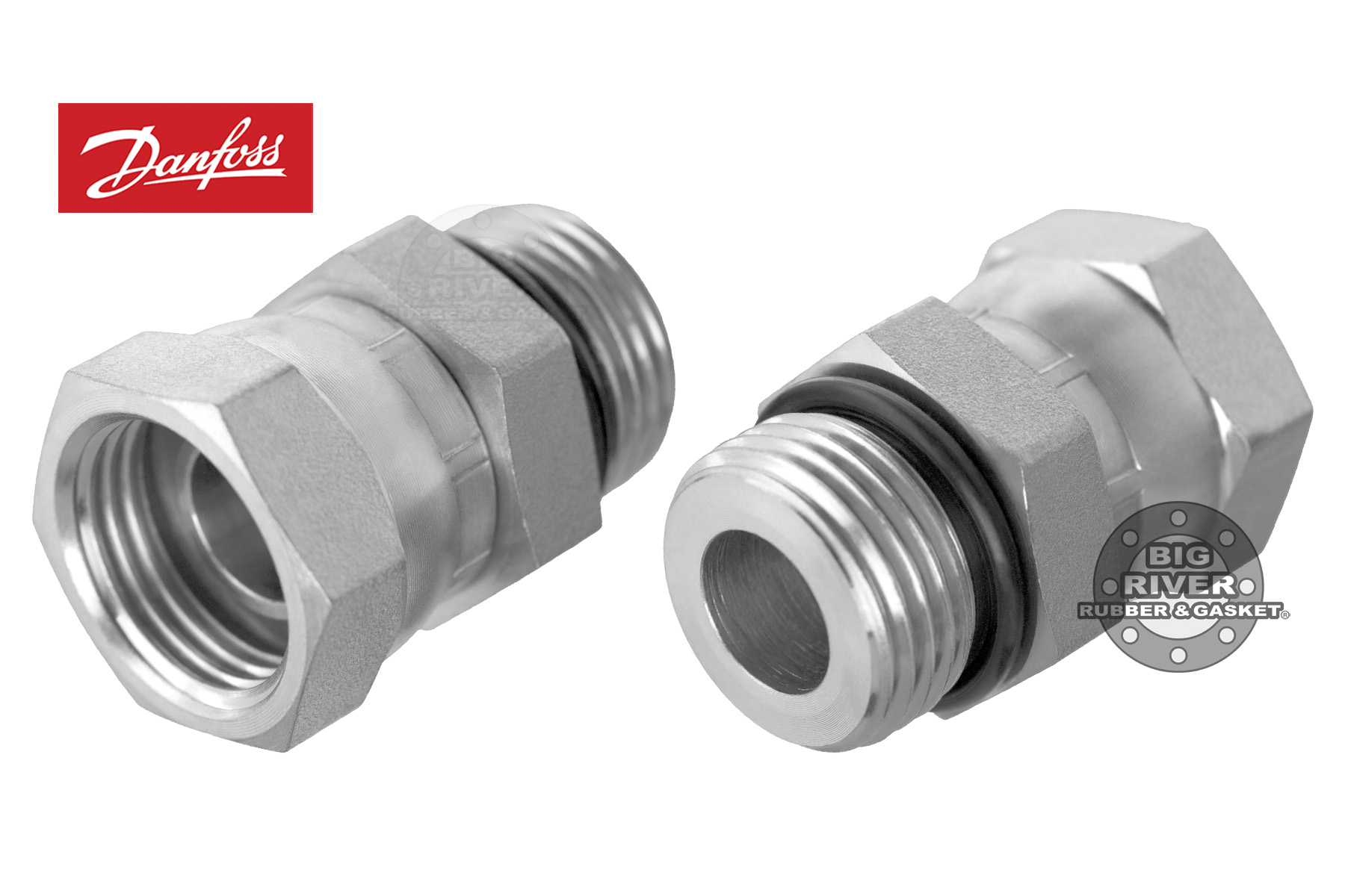 2066-8-10S Danfoss Internal Pipe Swivel to SAE O-Ring Boss Straight ...