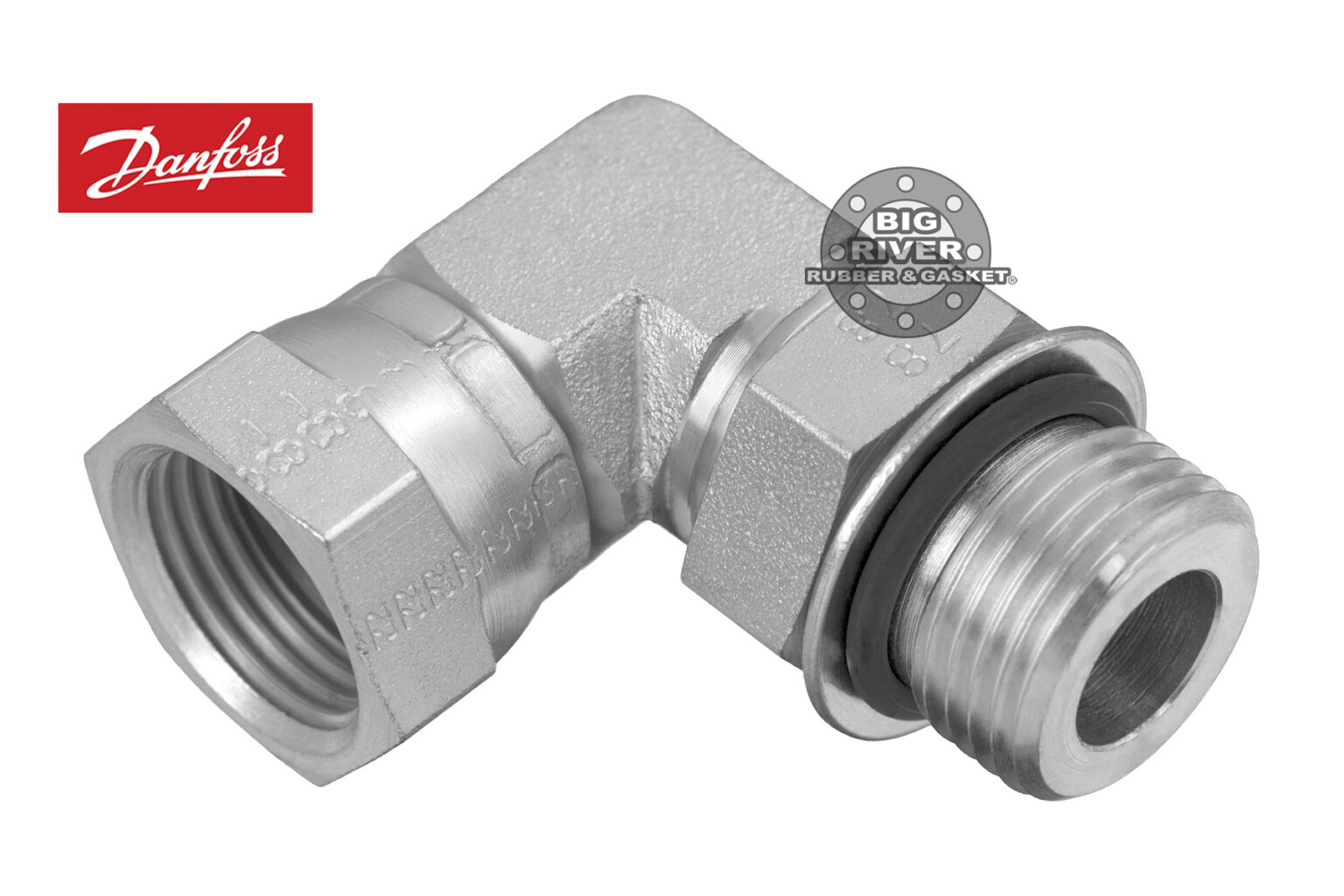2068-8-10S Danfoss Internal Pipe Swivel to SAE O-Ring Boss 90° Elbow ...