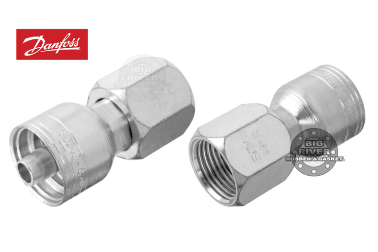 (FJ) 1AA10FJ6 Danfoss Aeroquip JIC/37° Female Swivel TTC Crimp Fitting ...