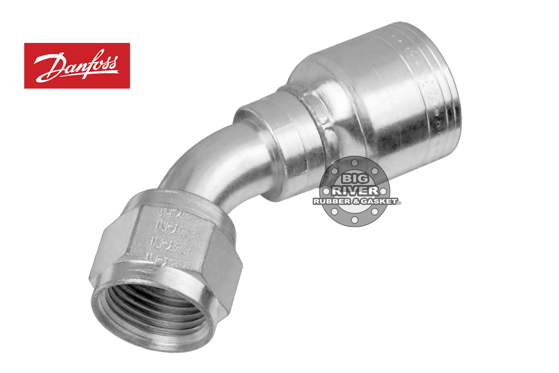 (FJA) 1AA10FJA8 Danfoss Aeroquip JIC/37° Female Swivel 45° Tube Elbow ...