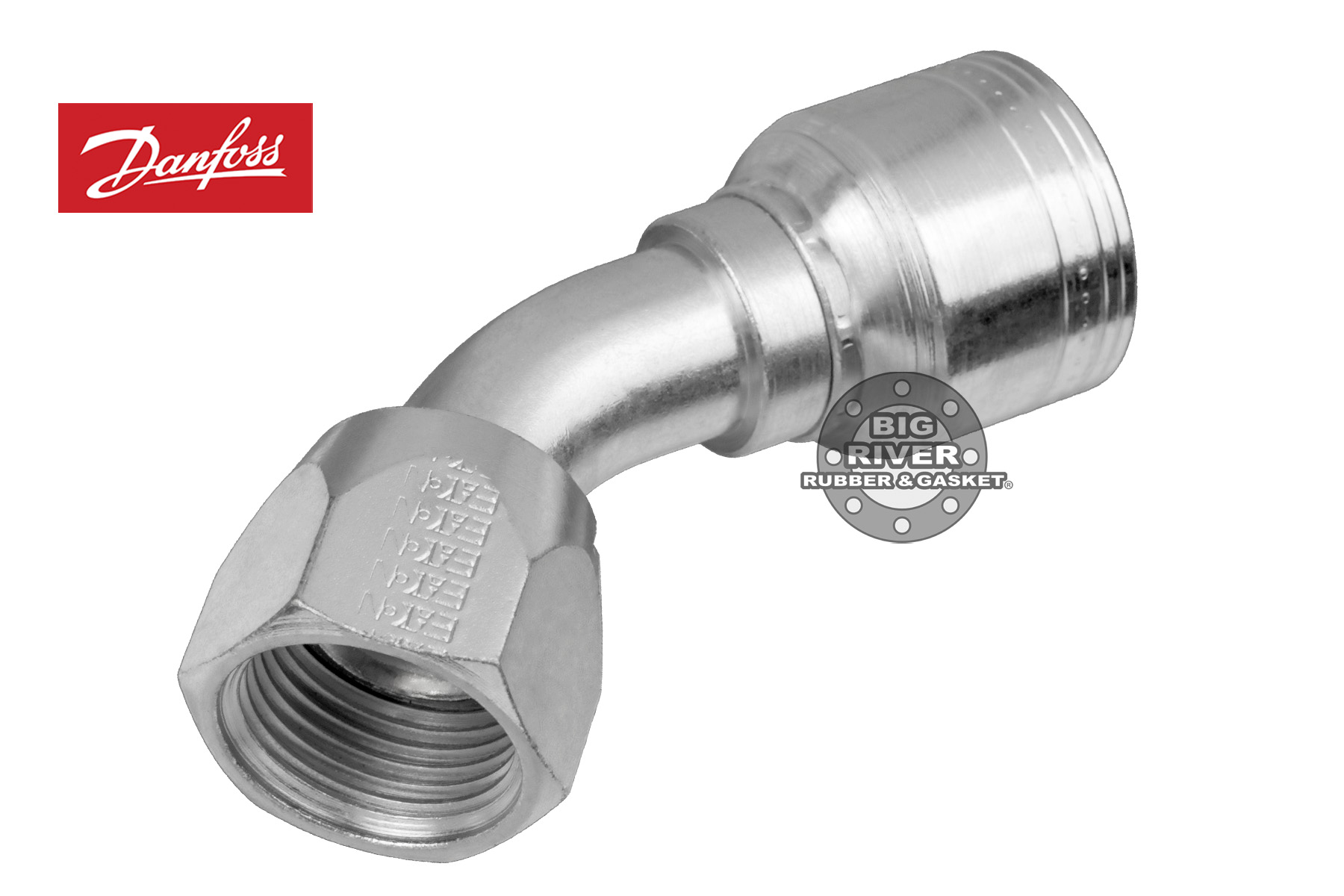 (FJA) 1AA12FJA10 Danfoss Aeroquip JIC/37° Female Swivel 45° Tube Elbow ...