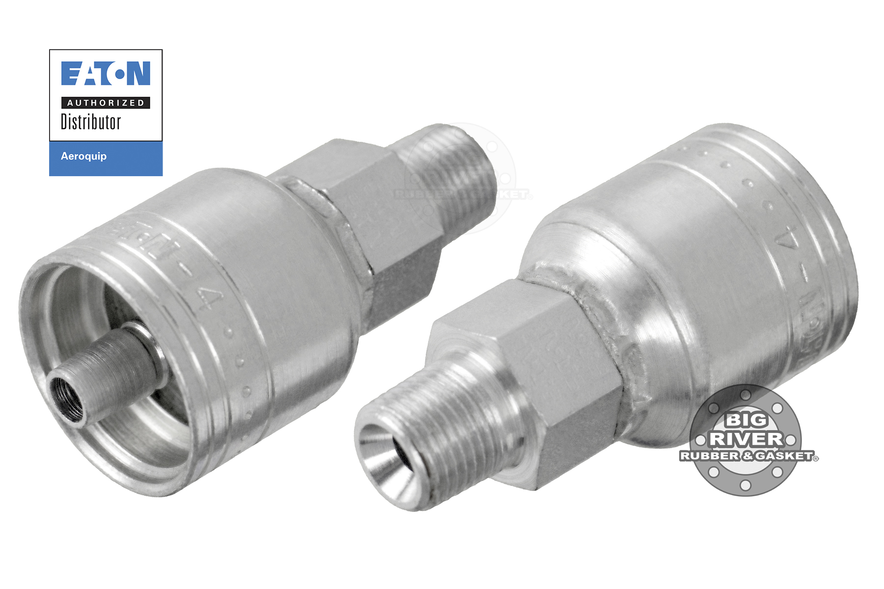 (MP) 1AA2MP4 Eaton Aeroquip Male Pipe TTC Crimp Fitting | Big River ...