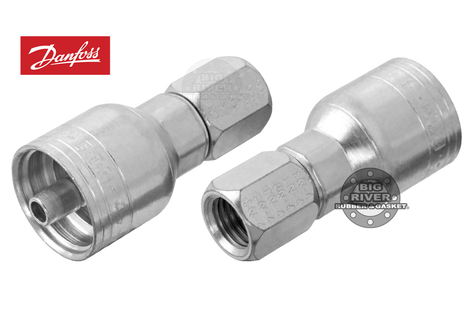 (FJ) 1AA4FJ4 Danfoss Aeroquip JIC/37° Female Swivel TTC Crimp Fitting ...