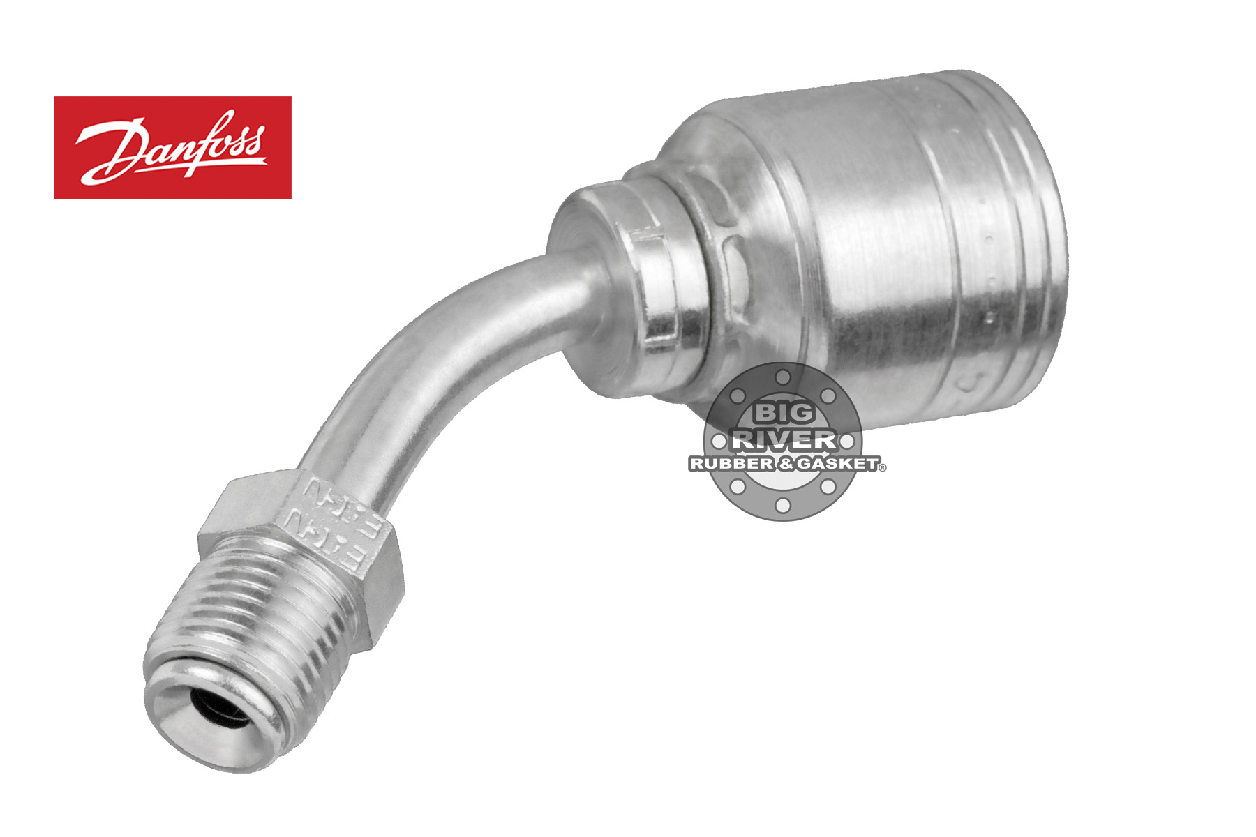 (MFA) 1AA4MFA4 Danfoss Aeroquip Male SAE Inverted Flare Swivel 45 ...