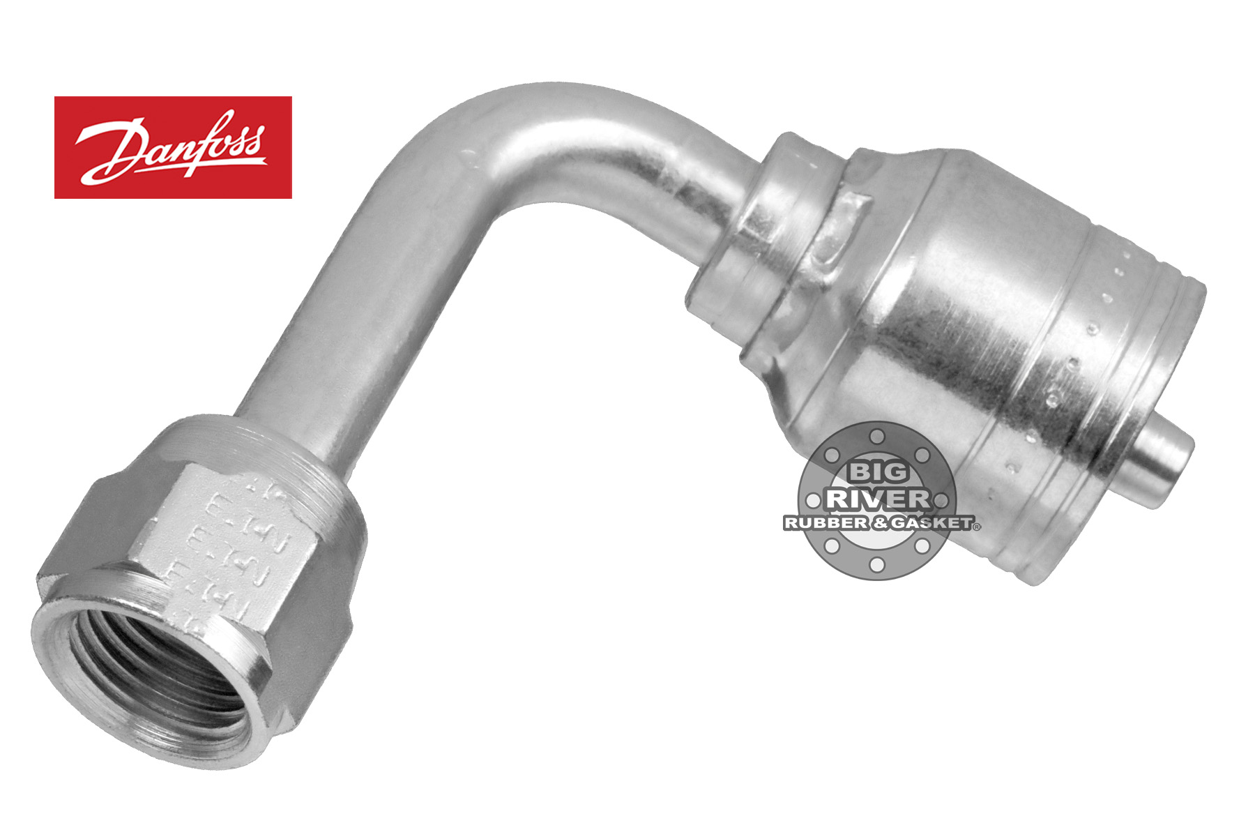 (FJC) 1AA5FJC4 Danfoss Aeroquip JIC/37° Female Swivel 90° Long Drop ...