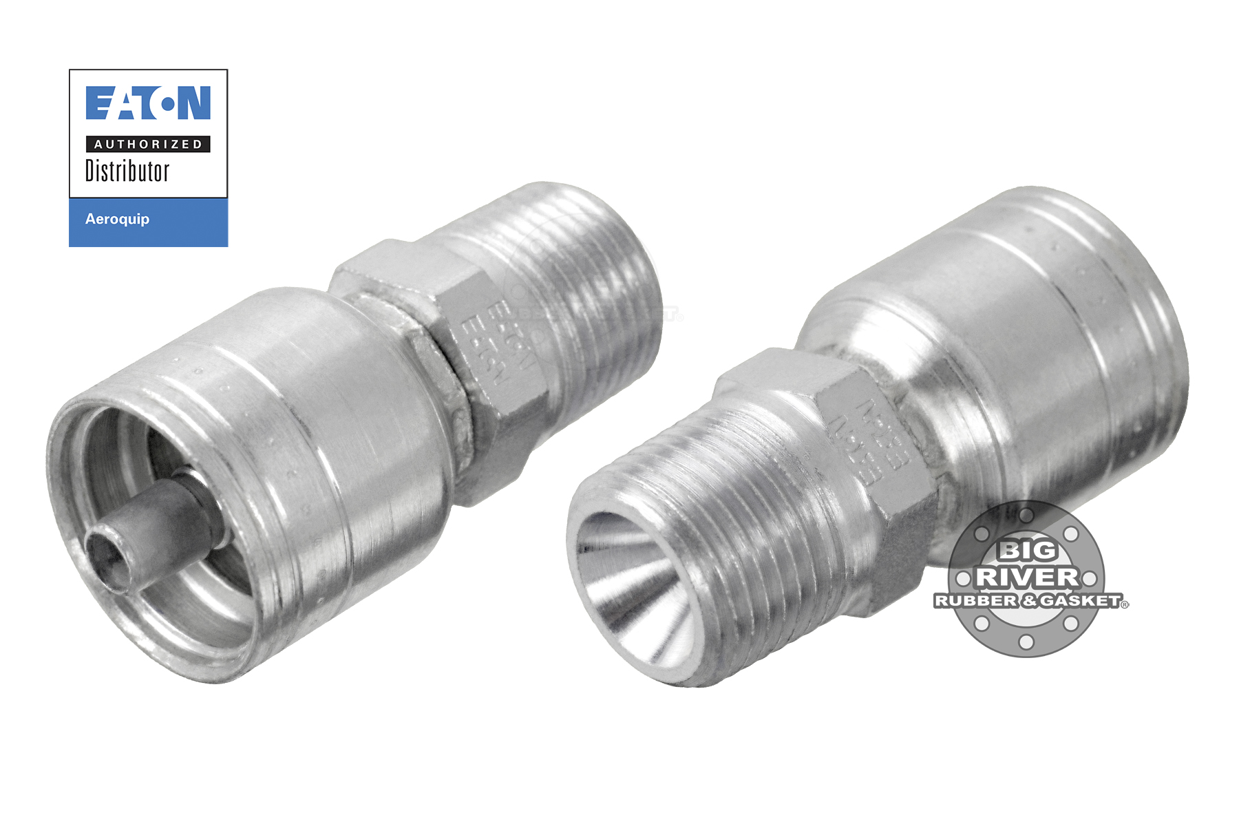 (MP) 1AA6MP4 Eaton Aeroquip Male Pipe TTC Crimp Fitting | Big River ...