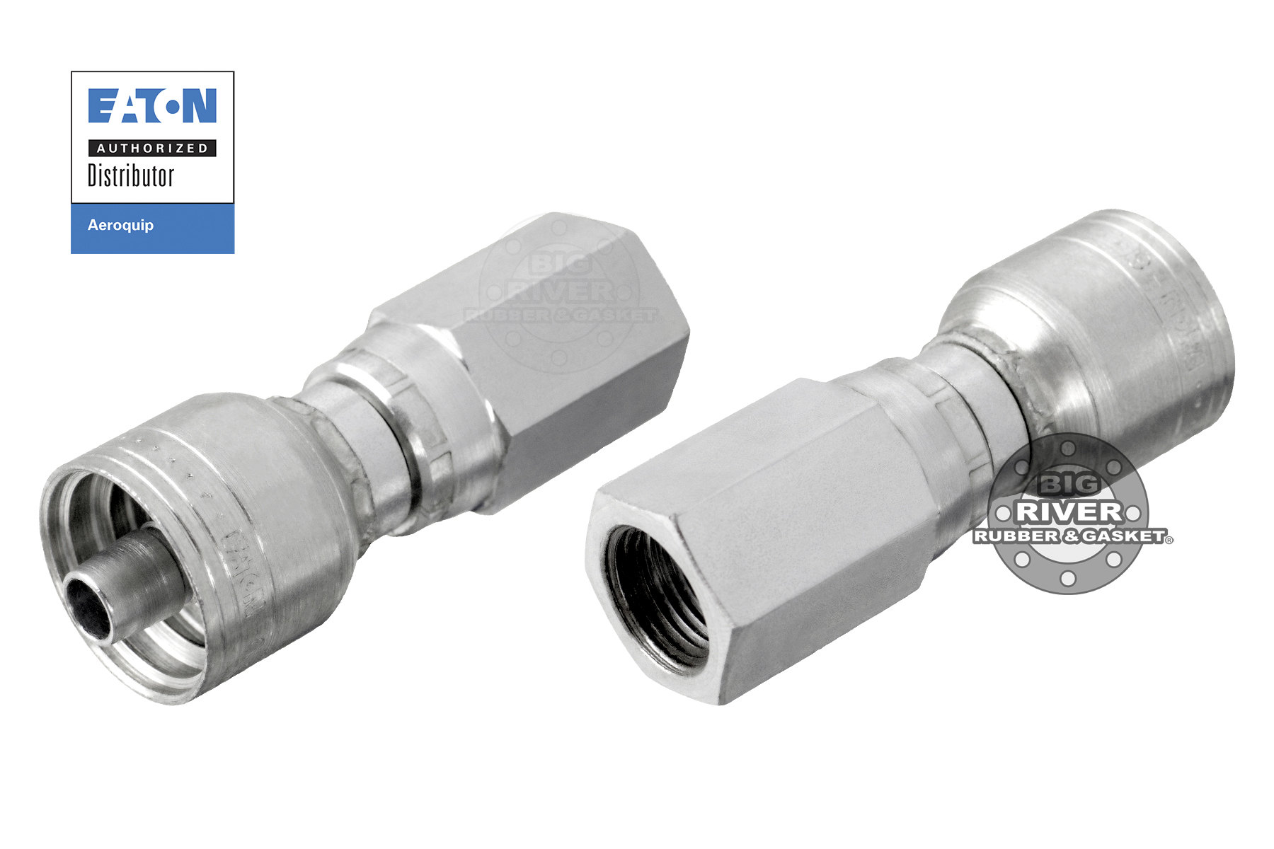 (PF) 1AA6PF6 Eaton Aeroquip Female Pipe Swivel TTC Crimp Fitting | Big ...