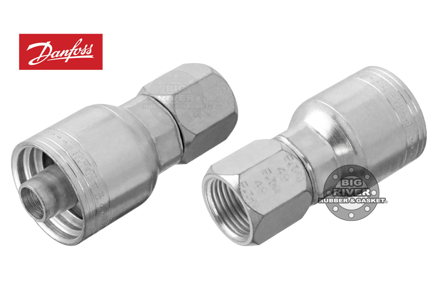 (FJ) 1AA8FJ8 Danfoss Aeroquip JIC/37° Female Swivel TTC Crimp Fitting ...