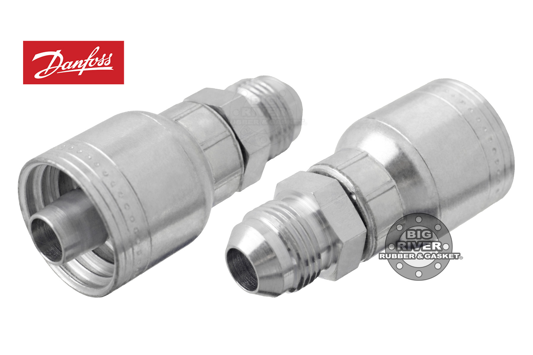 (MJ) 1AA8MJ8 Danfoss Aeroquip Male JIC/SAE 37° TTC Crimp Fitting | Big ...