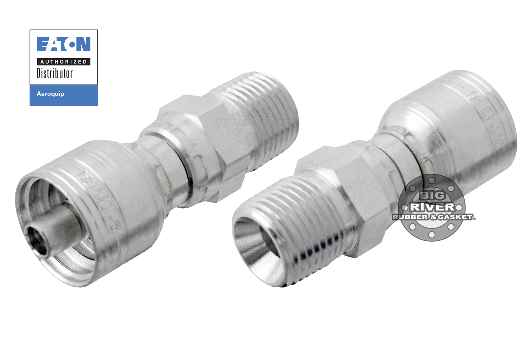 (PS) 1AA6PS8 Eaton Aeroquip Male Pipe Swivel TTC Crimp Fitting | Big ...