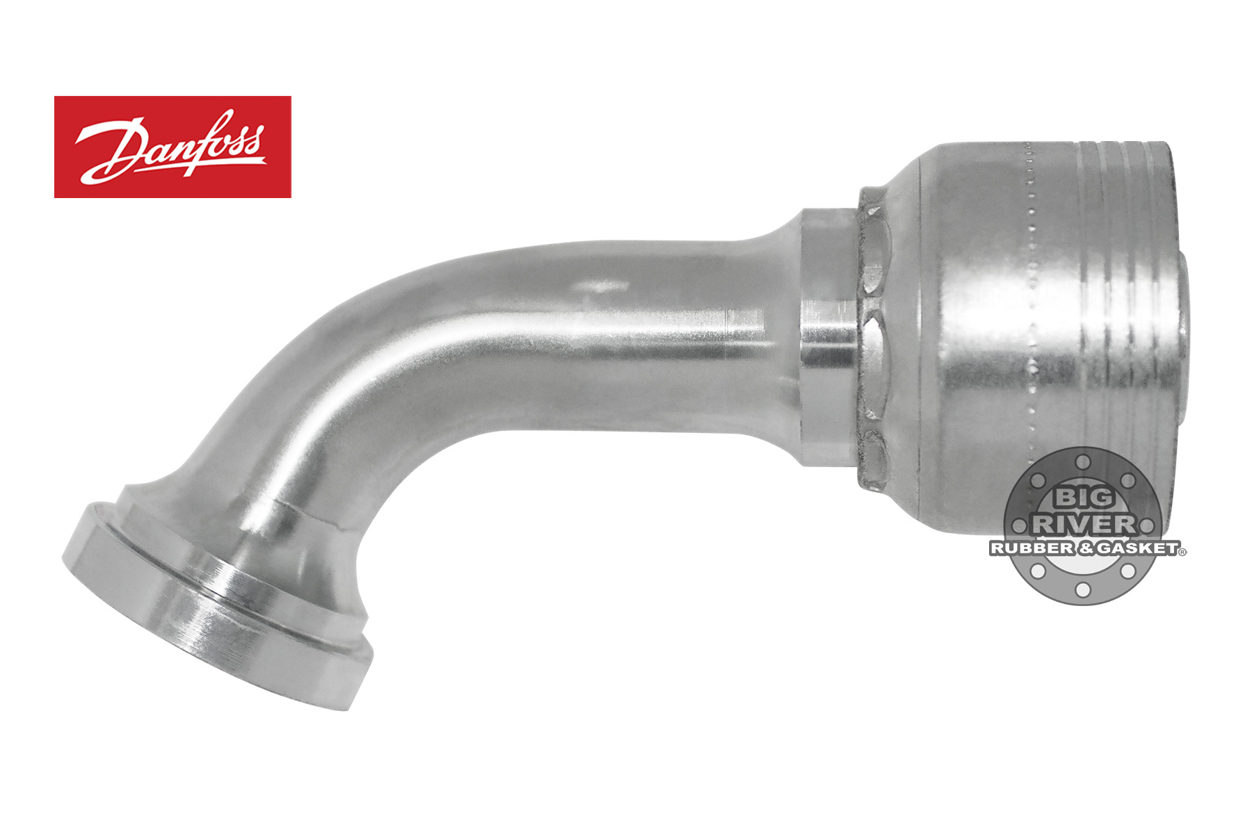 (FLG) 1B16FLG16 Danfoss Aeroquip 60° Elbow TTC Crimp Fitting | Big ...