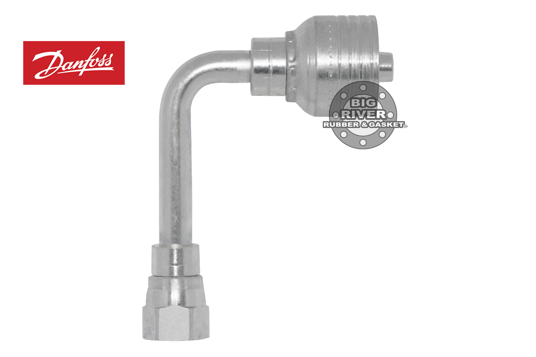 (FJC) 1BA6FJC6 Danfoss Aeroquip Long 90° Elbow TTC Crimp Fitting | Big ...