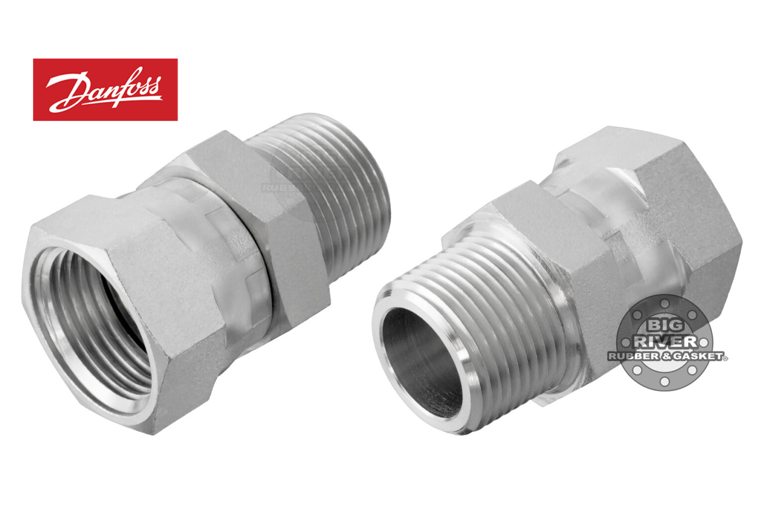 2018-12-12S Danfoss External Pipe to 37° Flare Swivel Adapter | Big ...