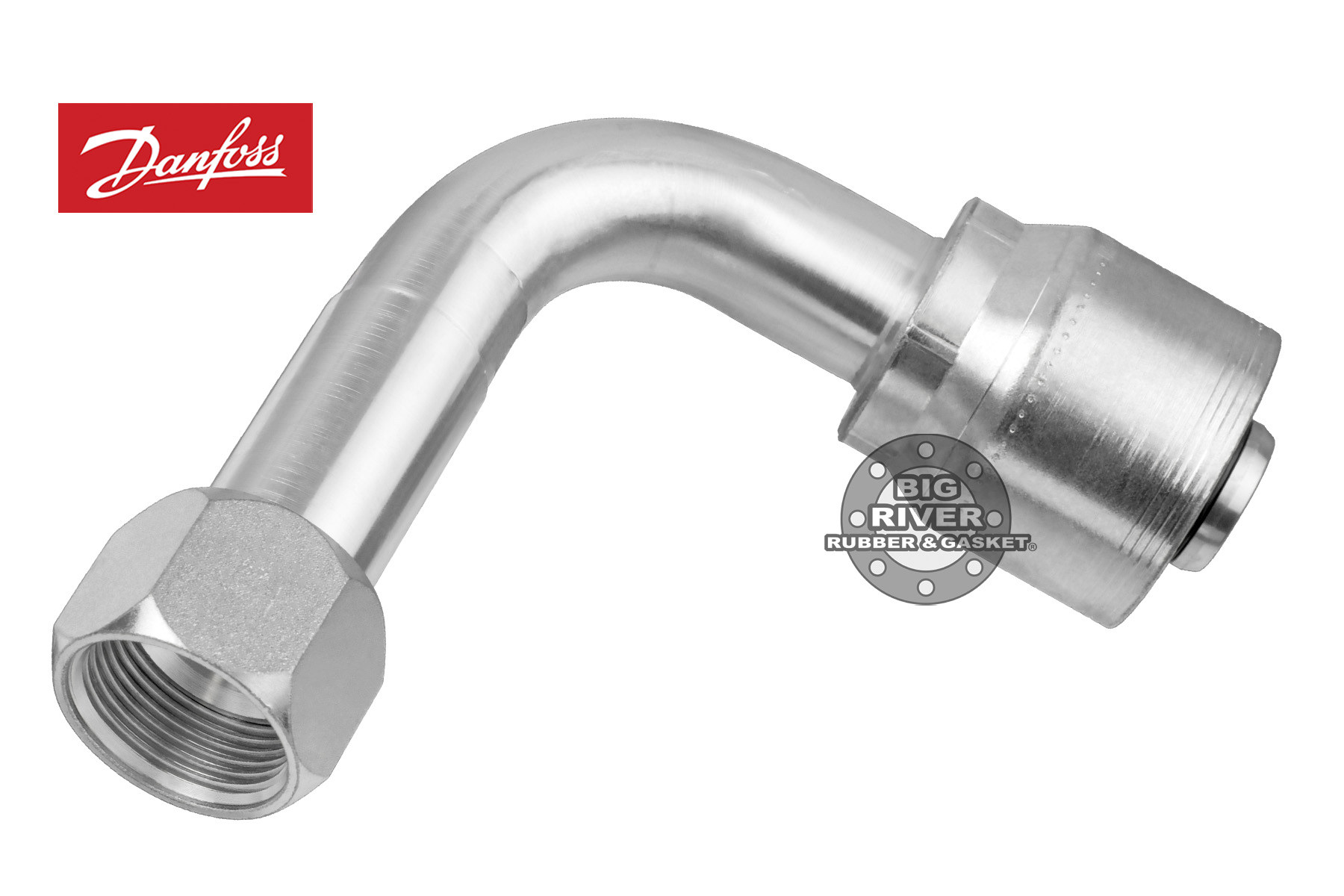(FJC) 4SA16FJC16 Danfoss Female JIC/37° Swivel 90° Elbow-Long Drop ...