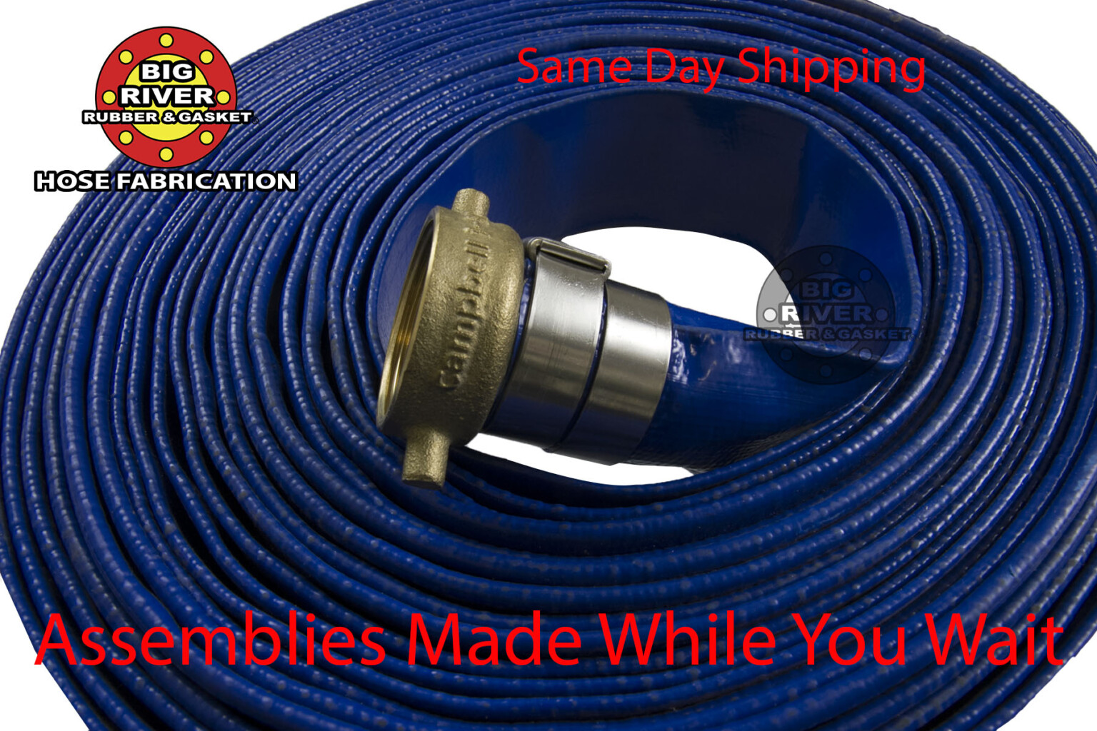 PVC Water Discharge Hose Assembly | Big River Rubber & Gasket