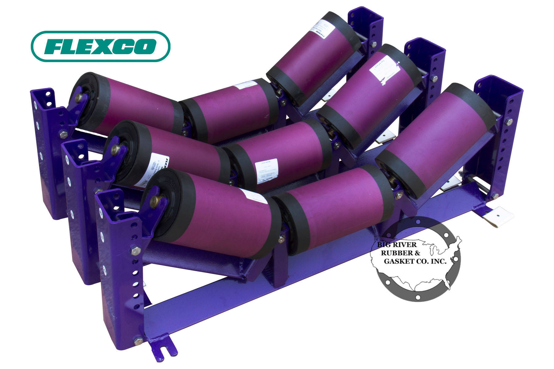 Flexco® Troughing Idler Assembly | Big River Rubber & Gasket