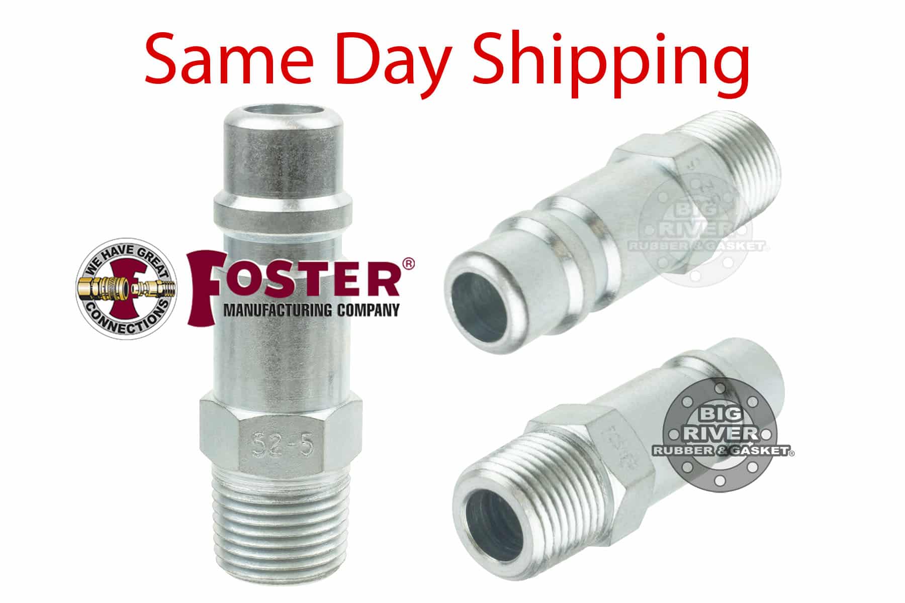 52-5 Foster One Way Shut-Off 5 Series 1/2″ Male Thread Plug | Big River ...
