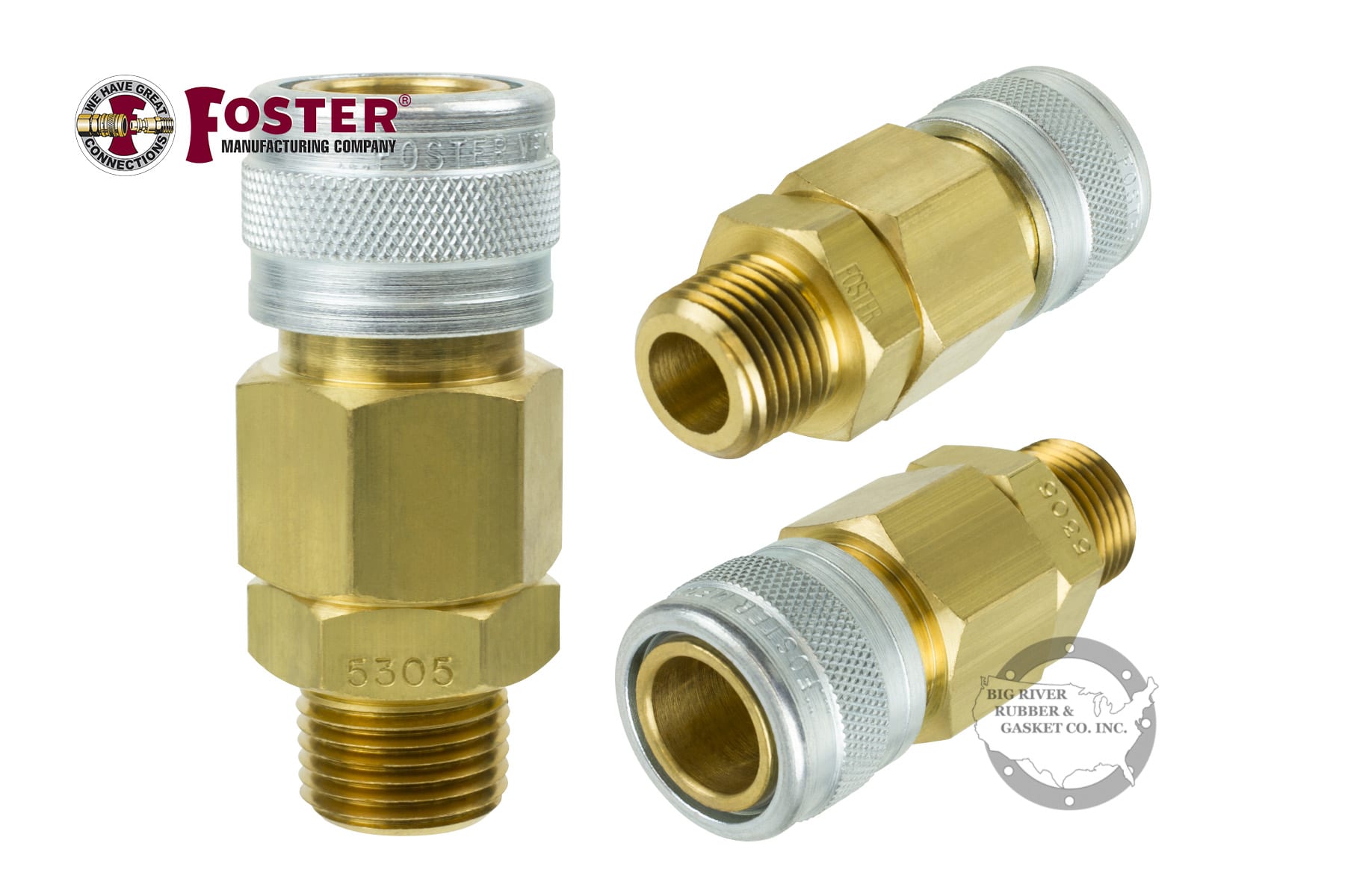 5305 Foster One Way Shut-Off 5 Series Male Thread Socket | Big River ...