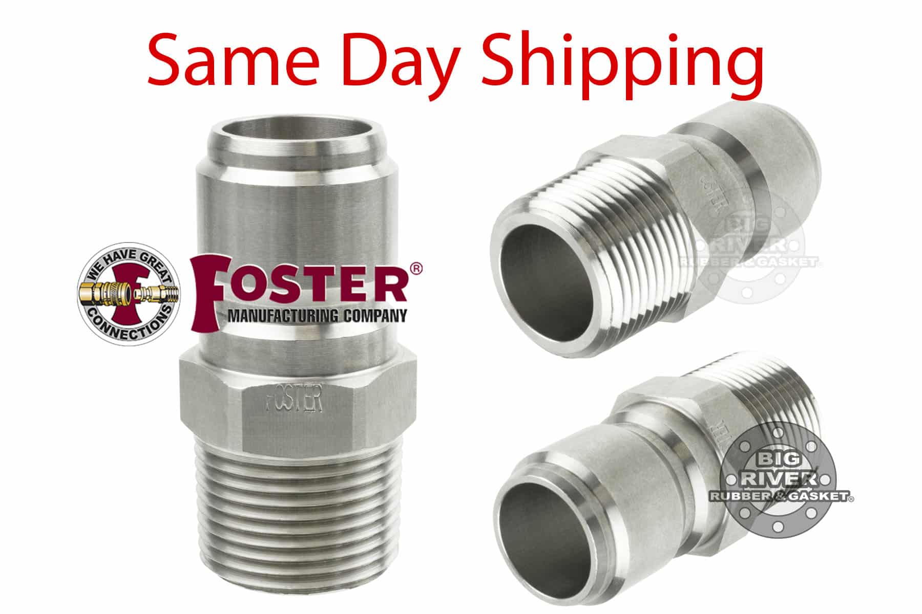 75MPS Foster FST Series Male Thread Straight-Thru Plug | Big River ...