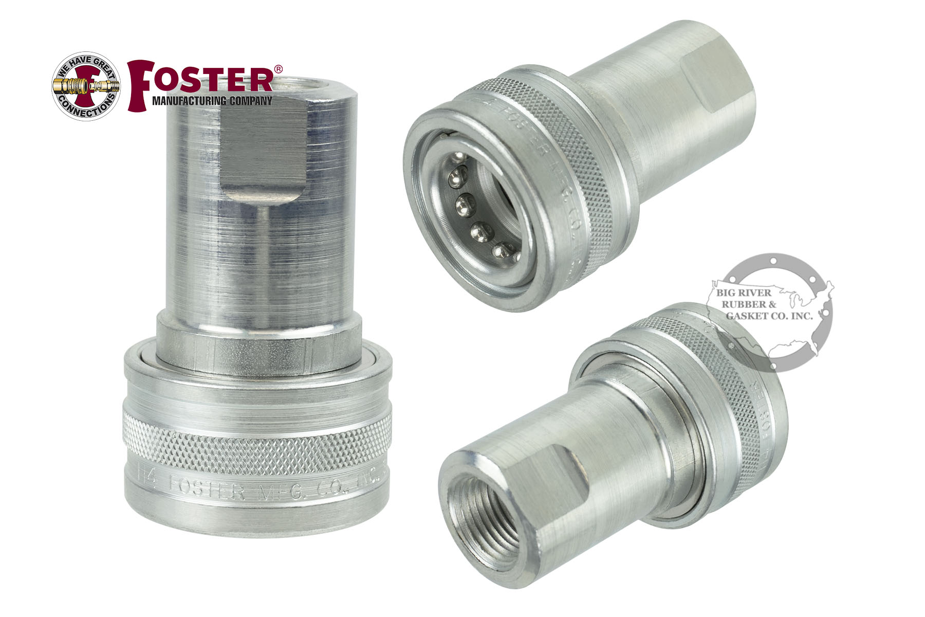 H4S Foster FHK Series 1/2″ Two Way Shut-Off Socket | Big River Rubber ...