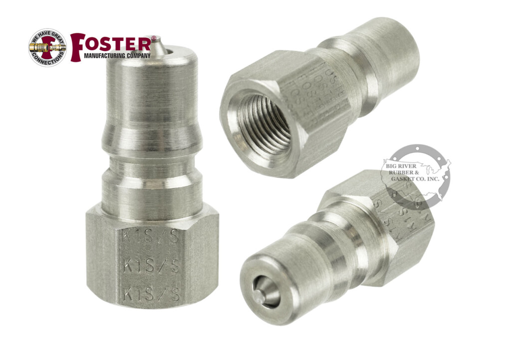 K1S/S Foster FHK Series 1/8″ Two WayShut-Off Plug | Big River Rubber ...