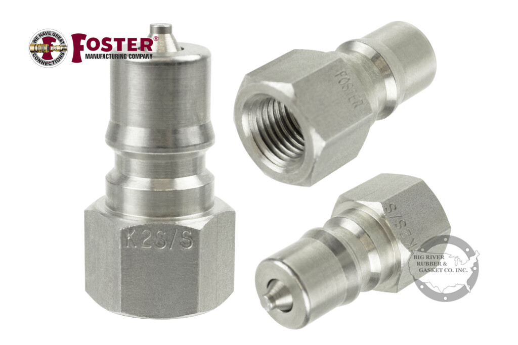 K2 Foster FHK Series 1/4″ Two Way Shut-Off Plug S/S | Big River Rubber ...