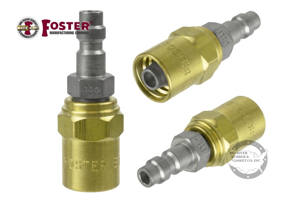 PB3-2 Foster One Way Shut-Off 2 Series 1/8″ Reusable Hose Clamp Plug ...