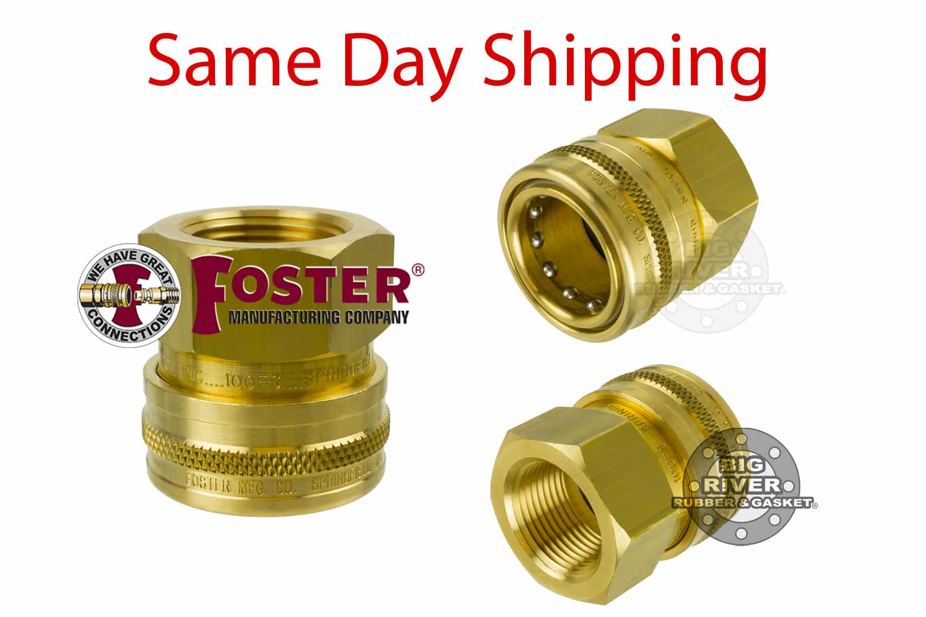100FS Foster FST Series Straight Thru Female Thread Socket | Big River ...