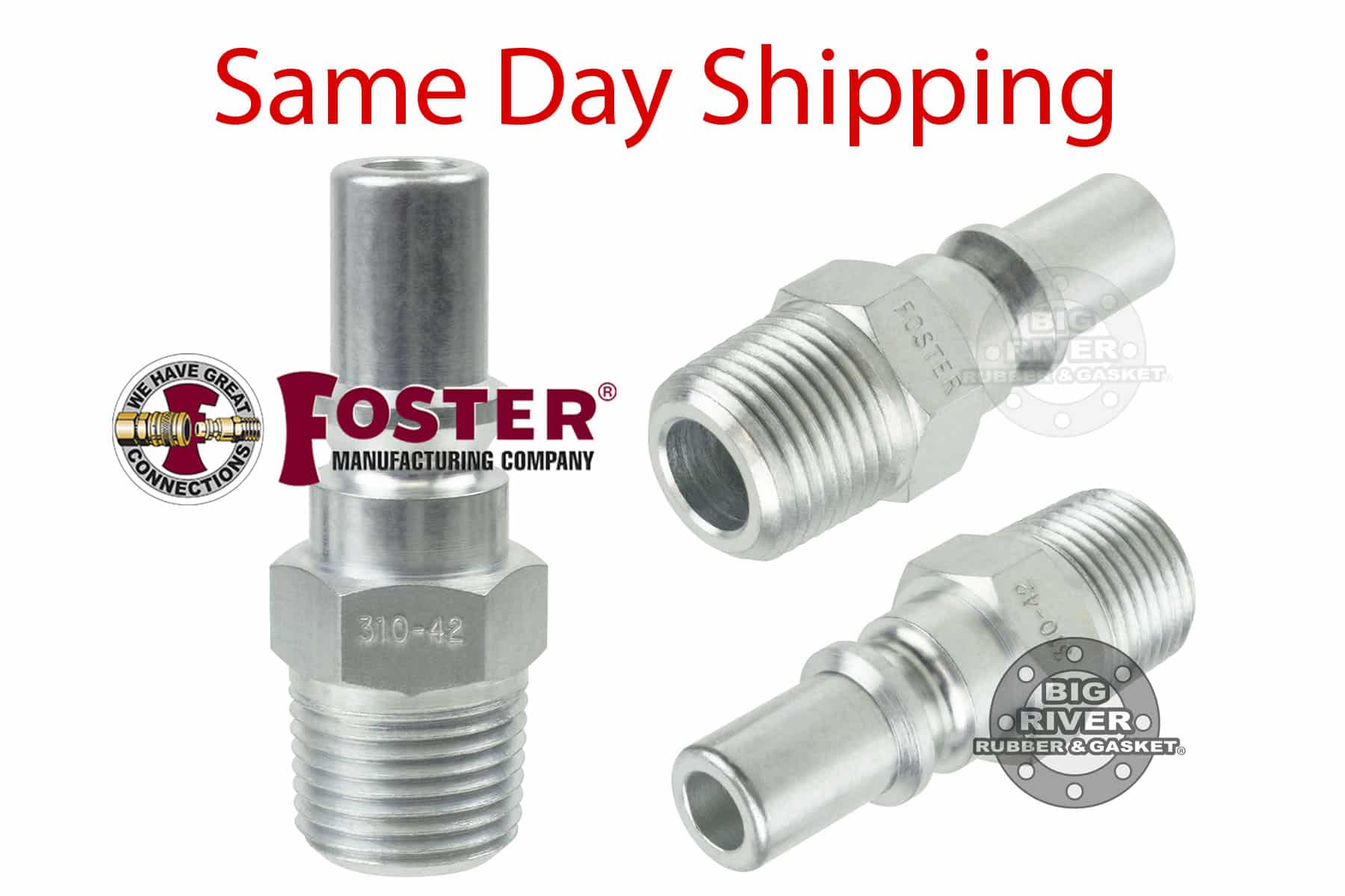 310-42 Foster 310 3/8″ Series Male Thread Plug | Big River Rubber & Gasket