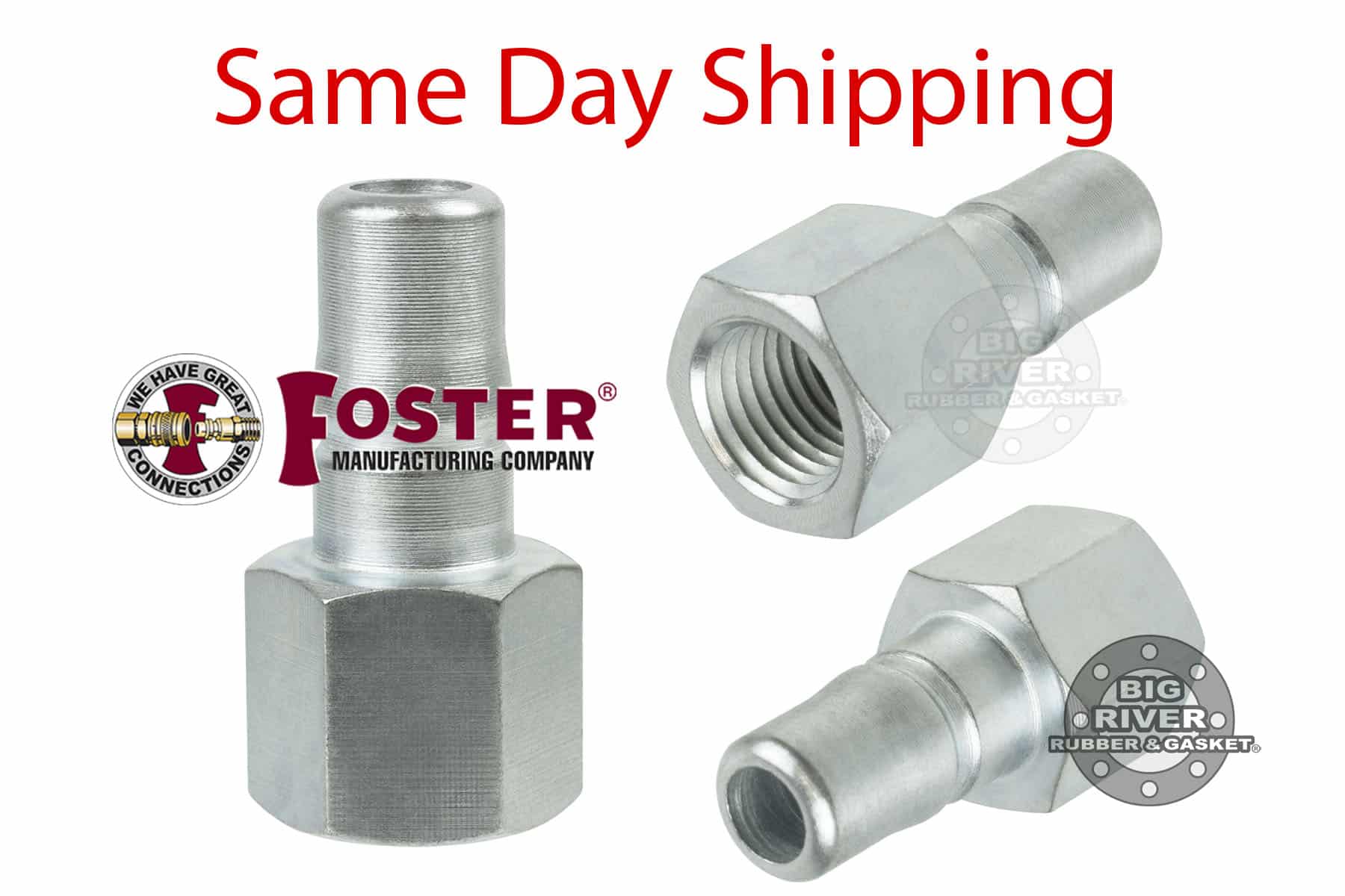 2L41 Foster 2FRL Series 3/8″ Female Thread Plug | Big River Rubber & Gasket