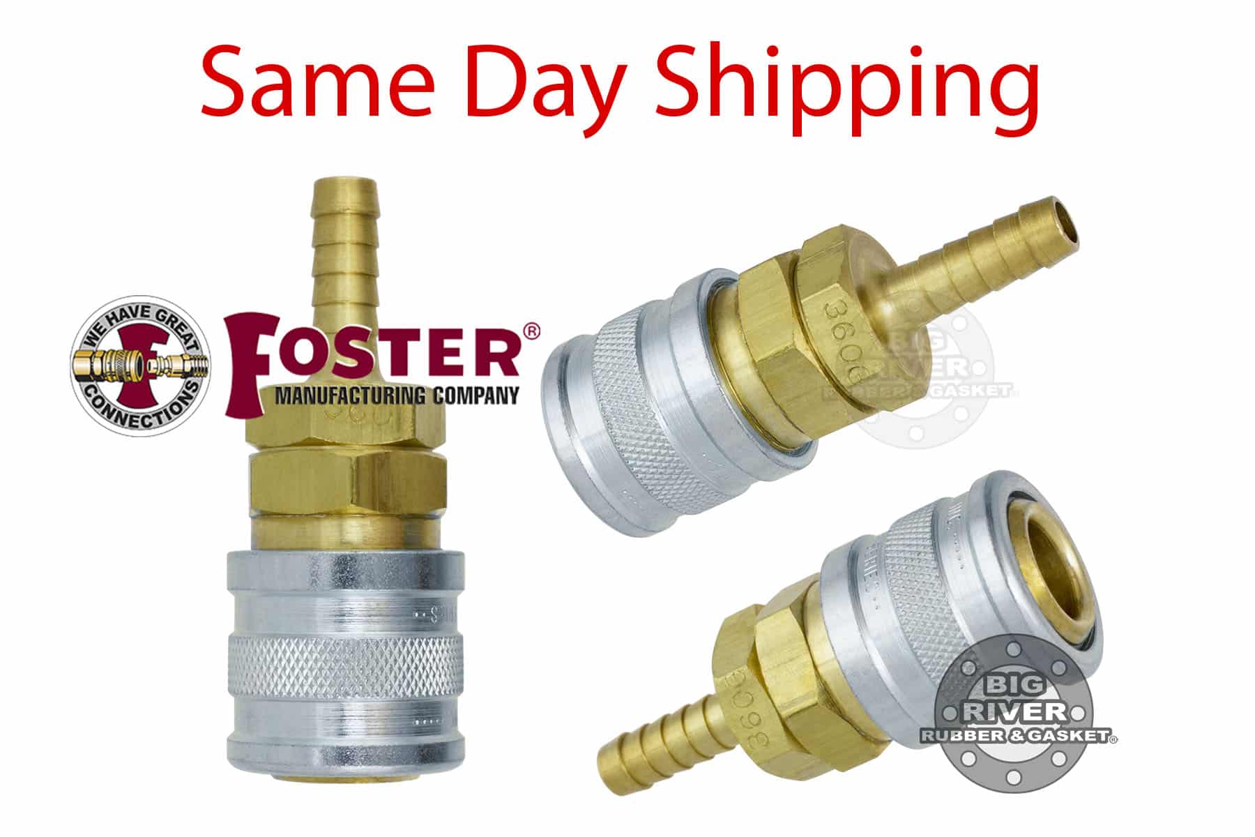 3603 Foster One Way Shut-Off 3 Series 1/4″ Hose Stem Manual Socket ...