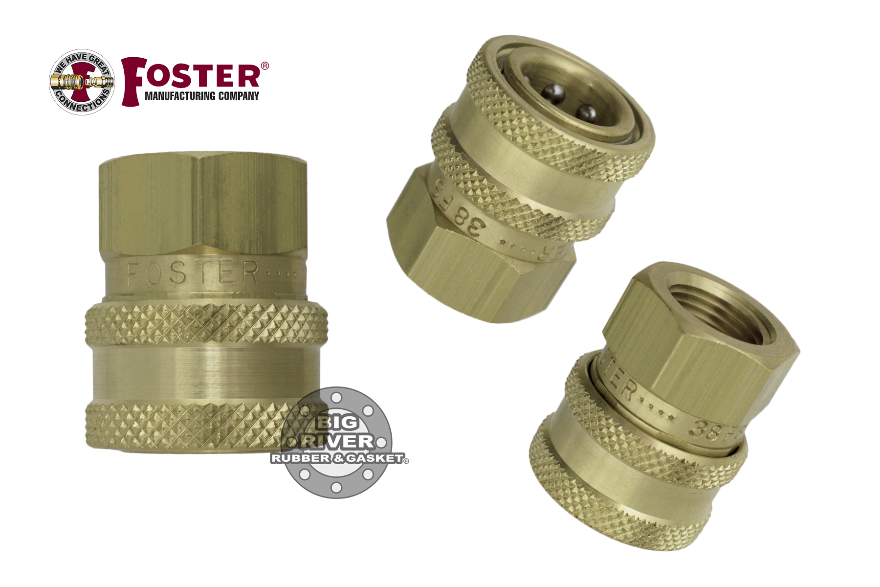 38FS Foster FST Series Female Thread Straight-Thru Socket | Big River ...