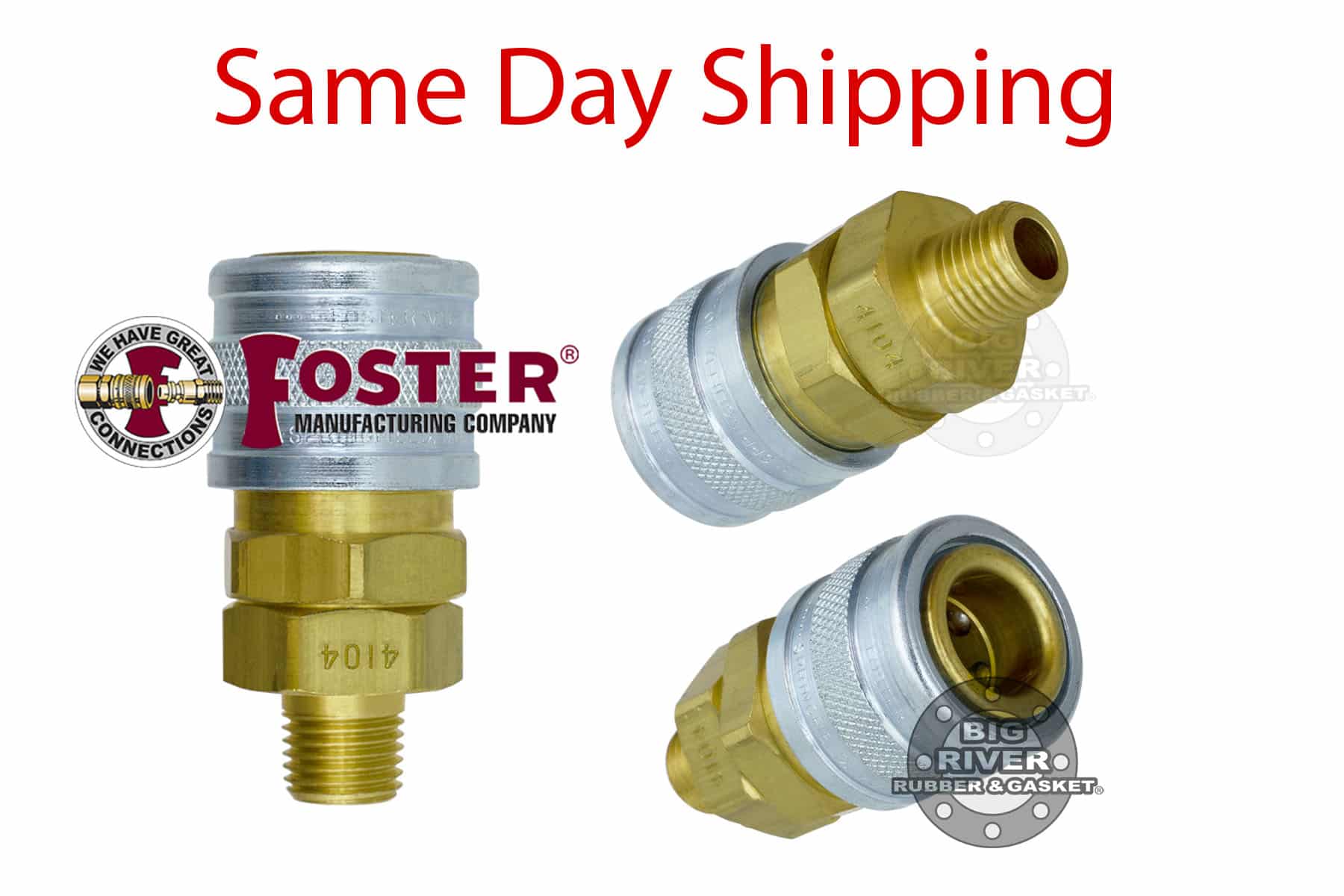 4104 Foster One Way Shut-Off 4 Series 3/8″ Male Thread Manual Socket ...
