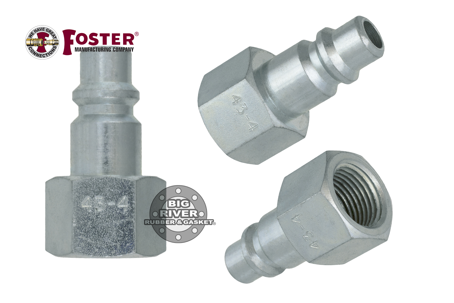 434 Foster One Way ShutOff 4 Series 3/8″ Female Thread Plug – Big River ...