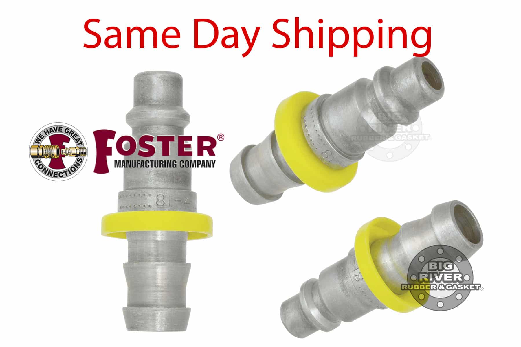 81-4 Foster One Way Shut-Off 4 Series 3/8″ Push-On Hose Stem Plug | Big ...