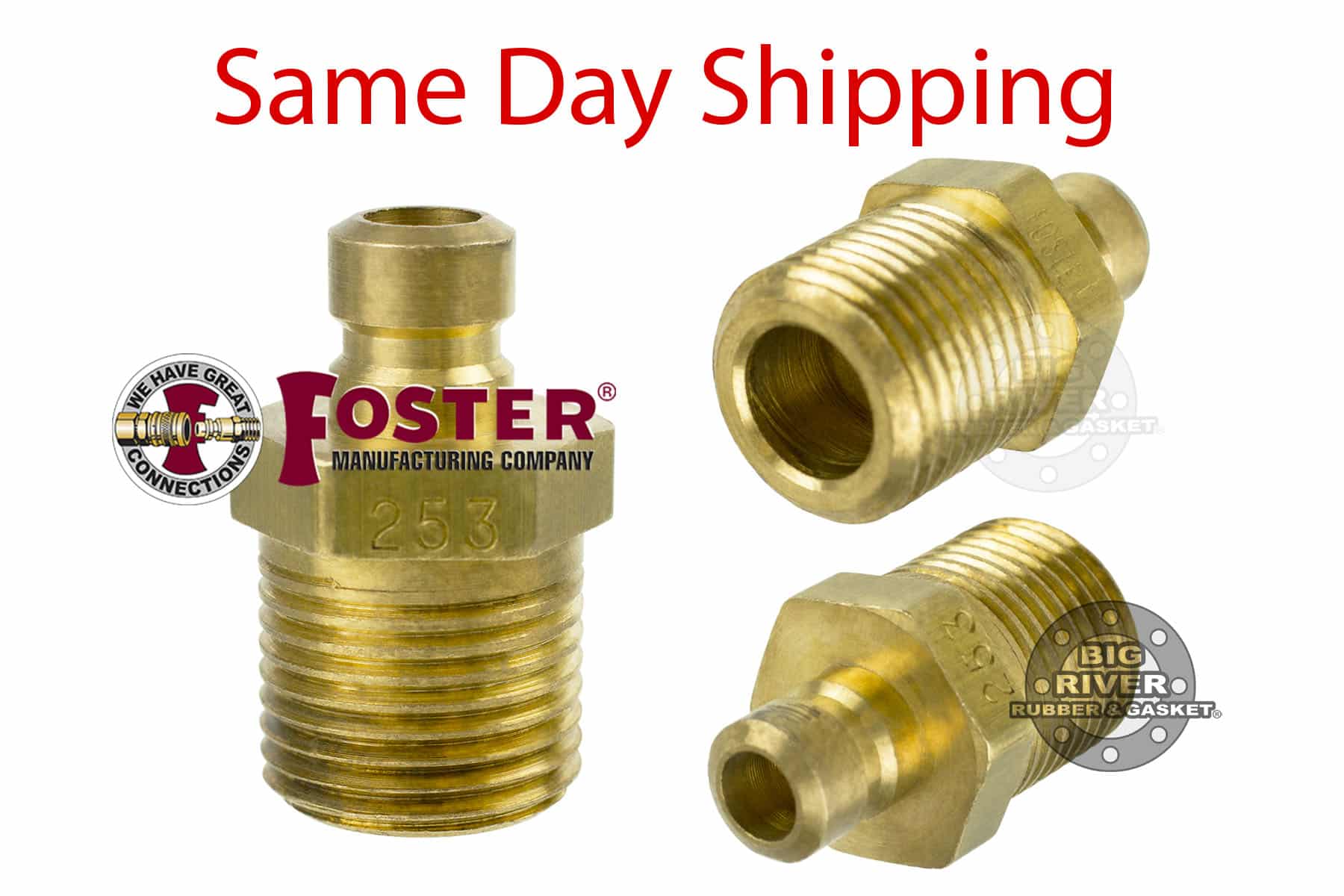 FP253 Foster FJT 1/4″ Series Female Thread Plug | Big River Rubber & Gasket