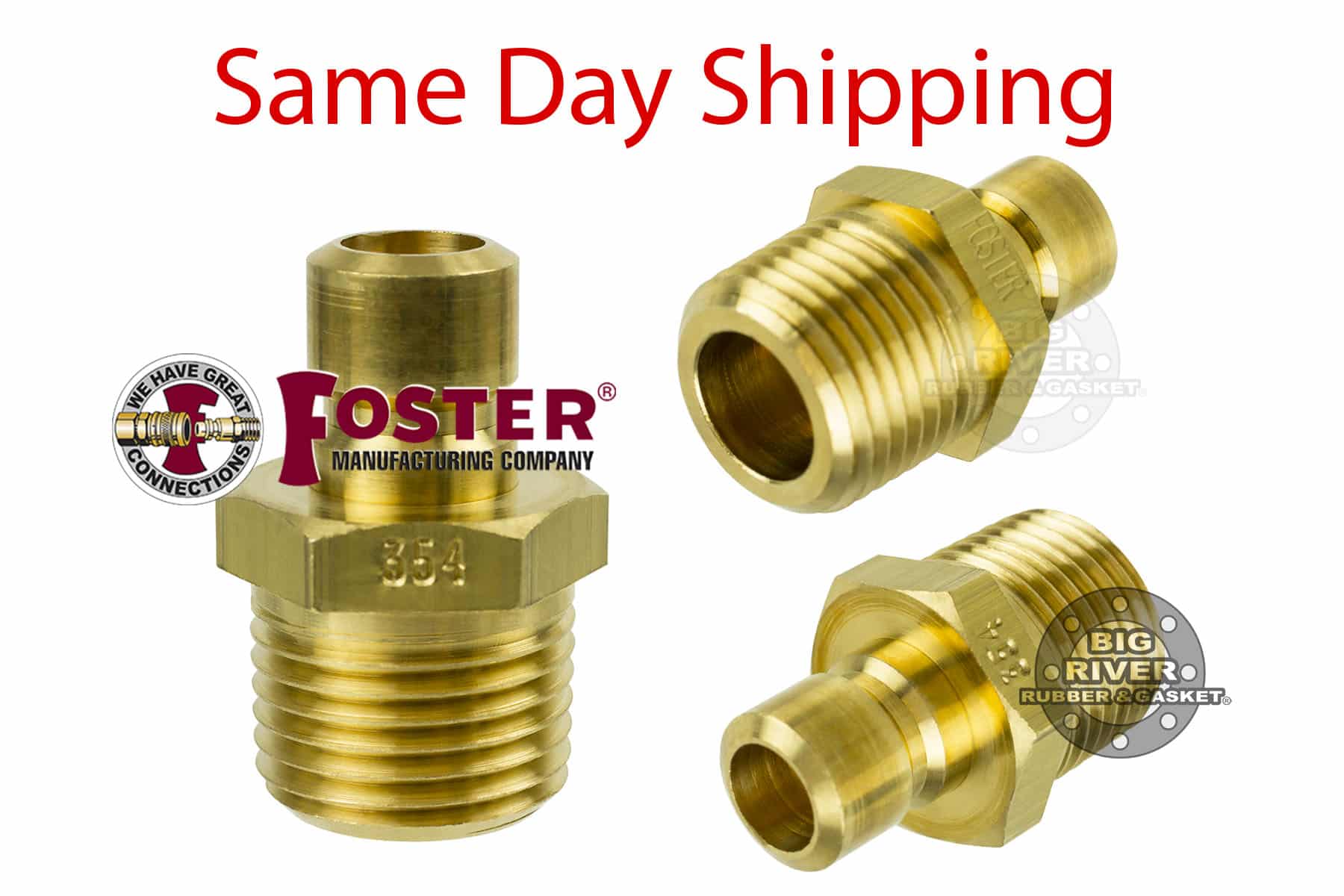 FP354 Foster FJT Series 3/8″ Male Thread Plug | Big River Rubber & Gasket