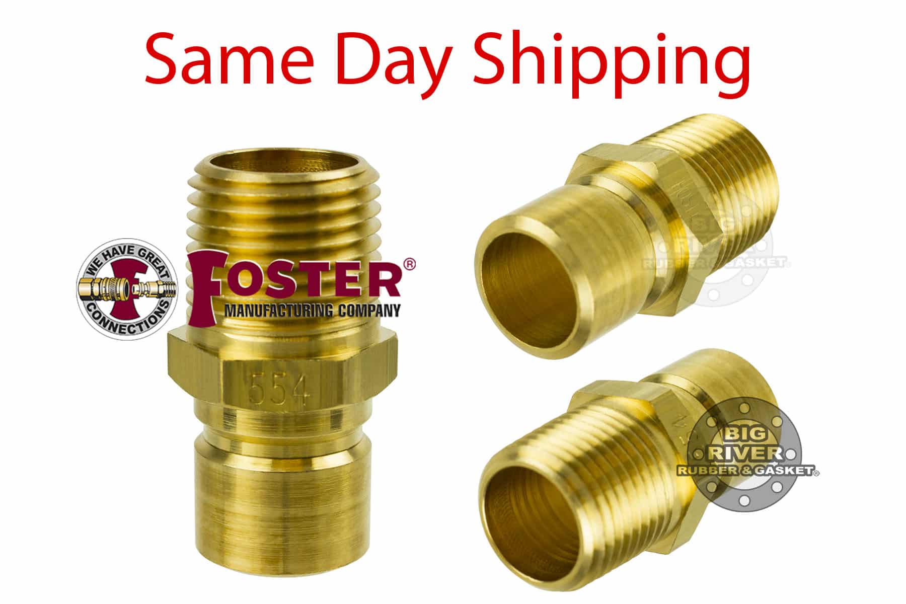 FP554 Foster FJT 1/2″ Series Male Thread Plug | Big River Rubber & Gasket