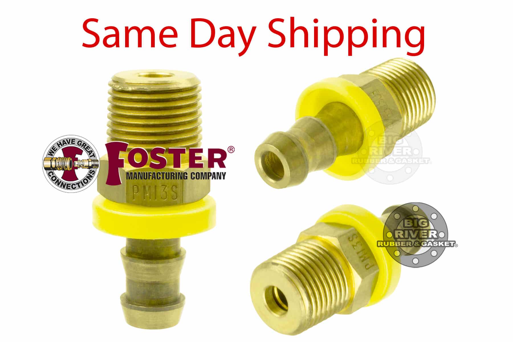 PM13S Foster Push On Swivel Hose Fitting | Big River Rubber & Gasket