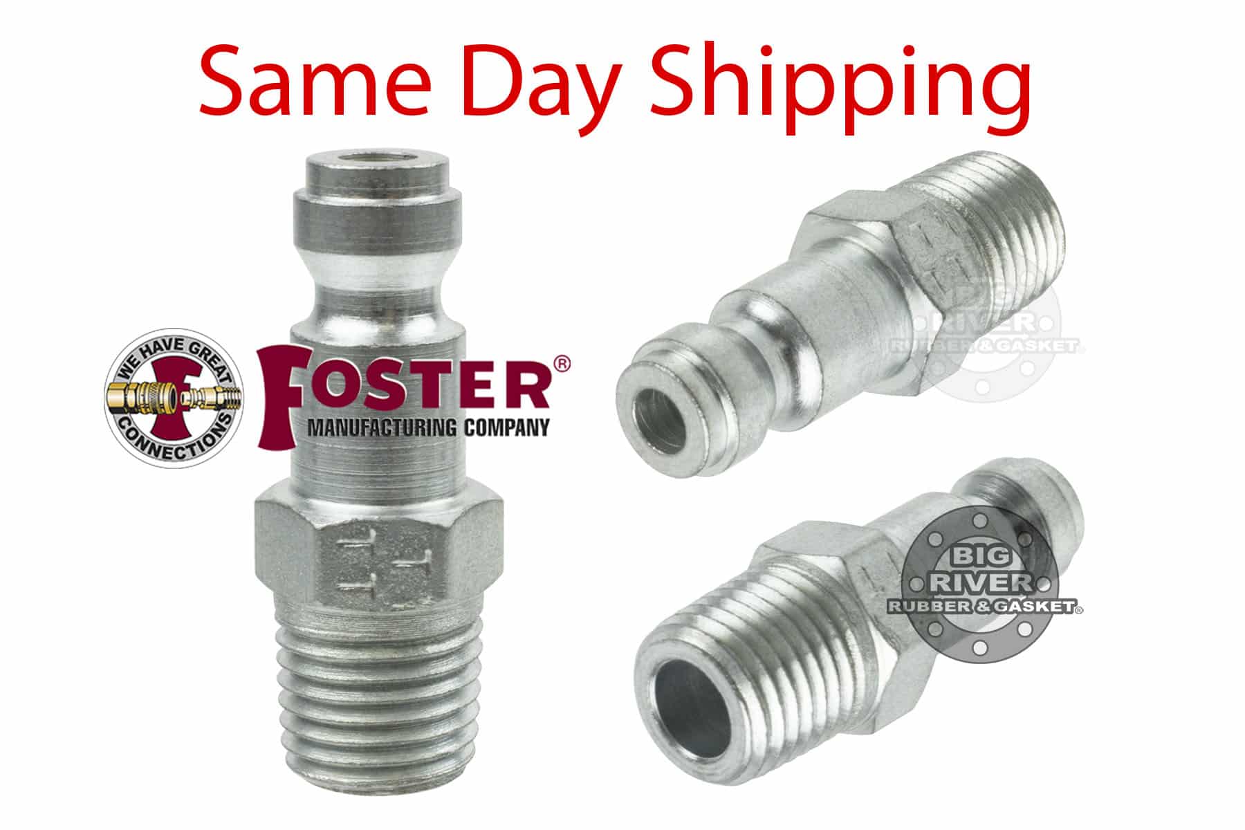 TF10 Foster TF Series 1/4″ Male Thread Plug | Big River Rubber & Gasket