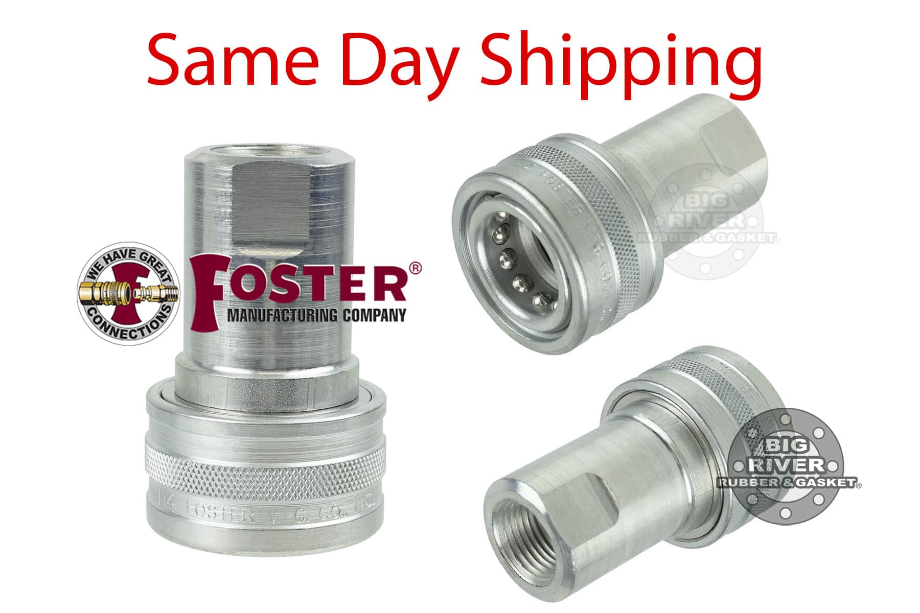 H4S Foster FHK Series 1/2″ Two Way Shut-Off Socket | Big River Rubber ...