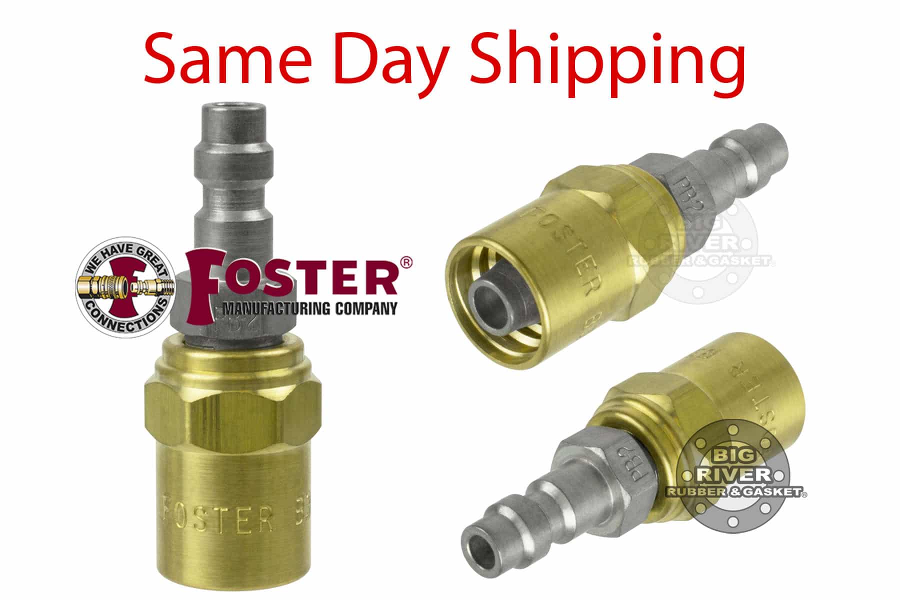 PB3-2 Foster One Way Shut-Off 2 Series 1/8″ Reusable Hose Clamp Plug ...