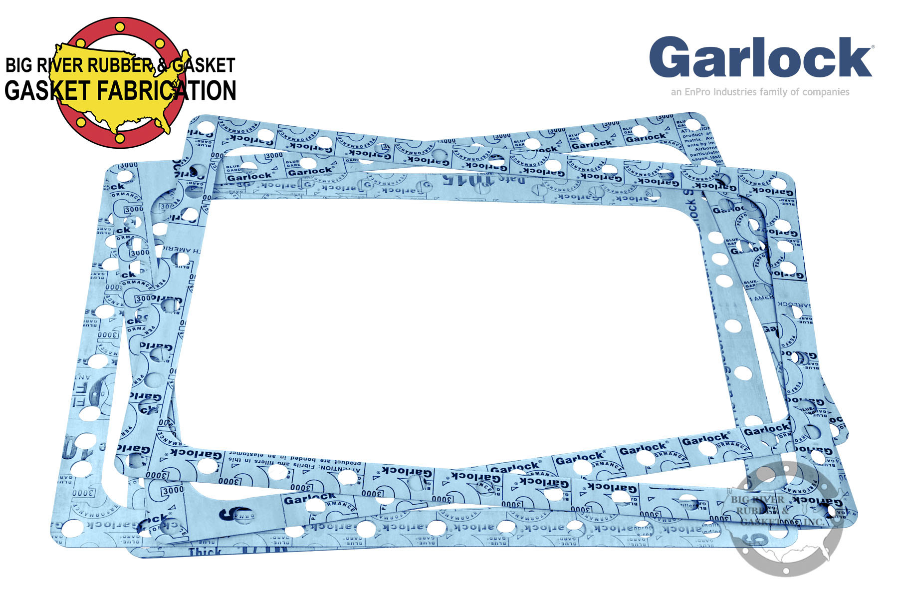 Garlock® Blue-Gard® Style 3000 Gasket 1/16″ Thick | Big River Rubber ...
