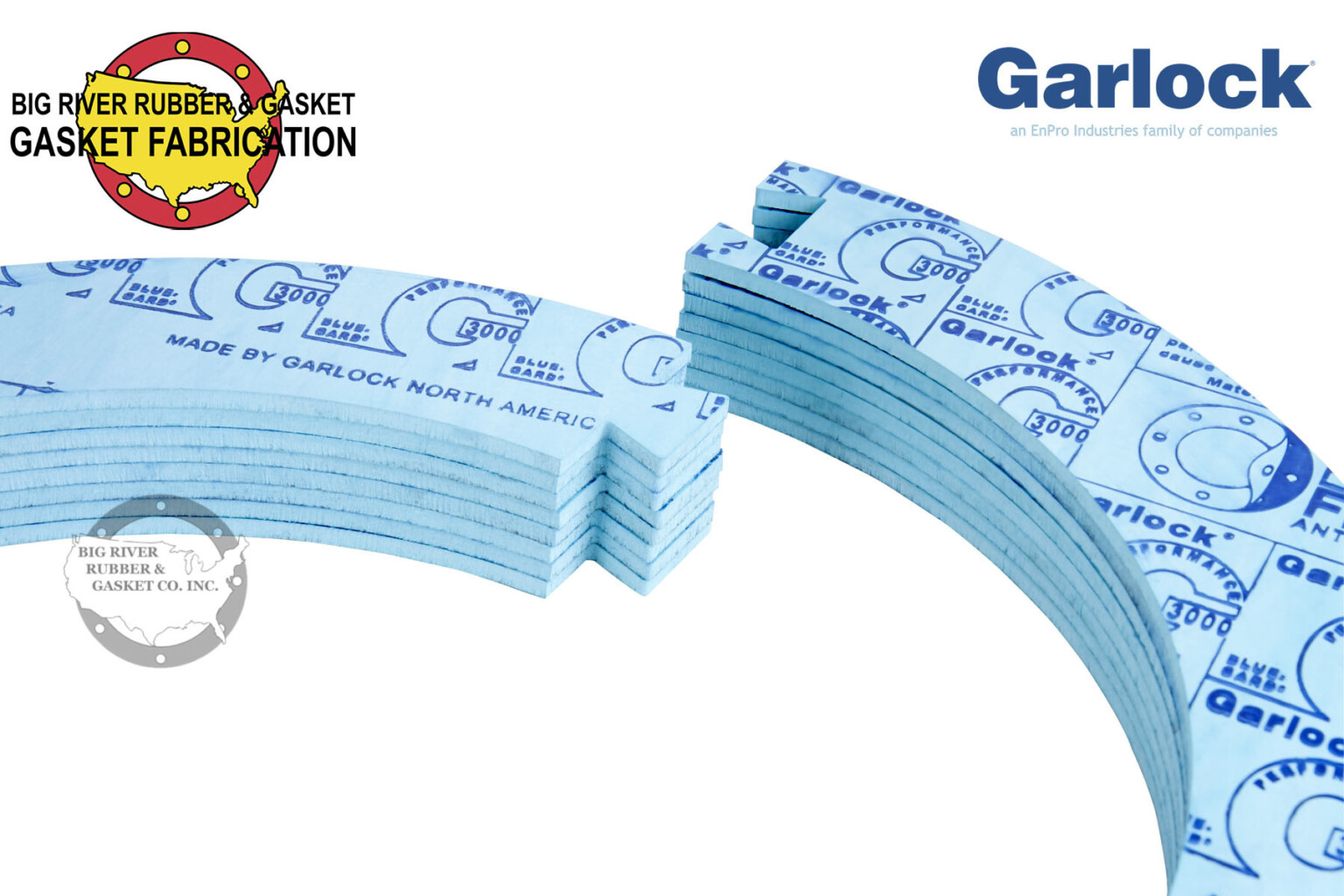 Garlock® Blue-Gard® Style 3000 Gasket 1/8″ Thick | Big River Rubber ...
