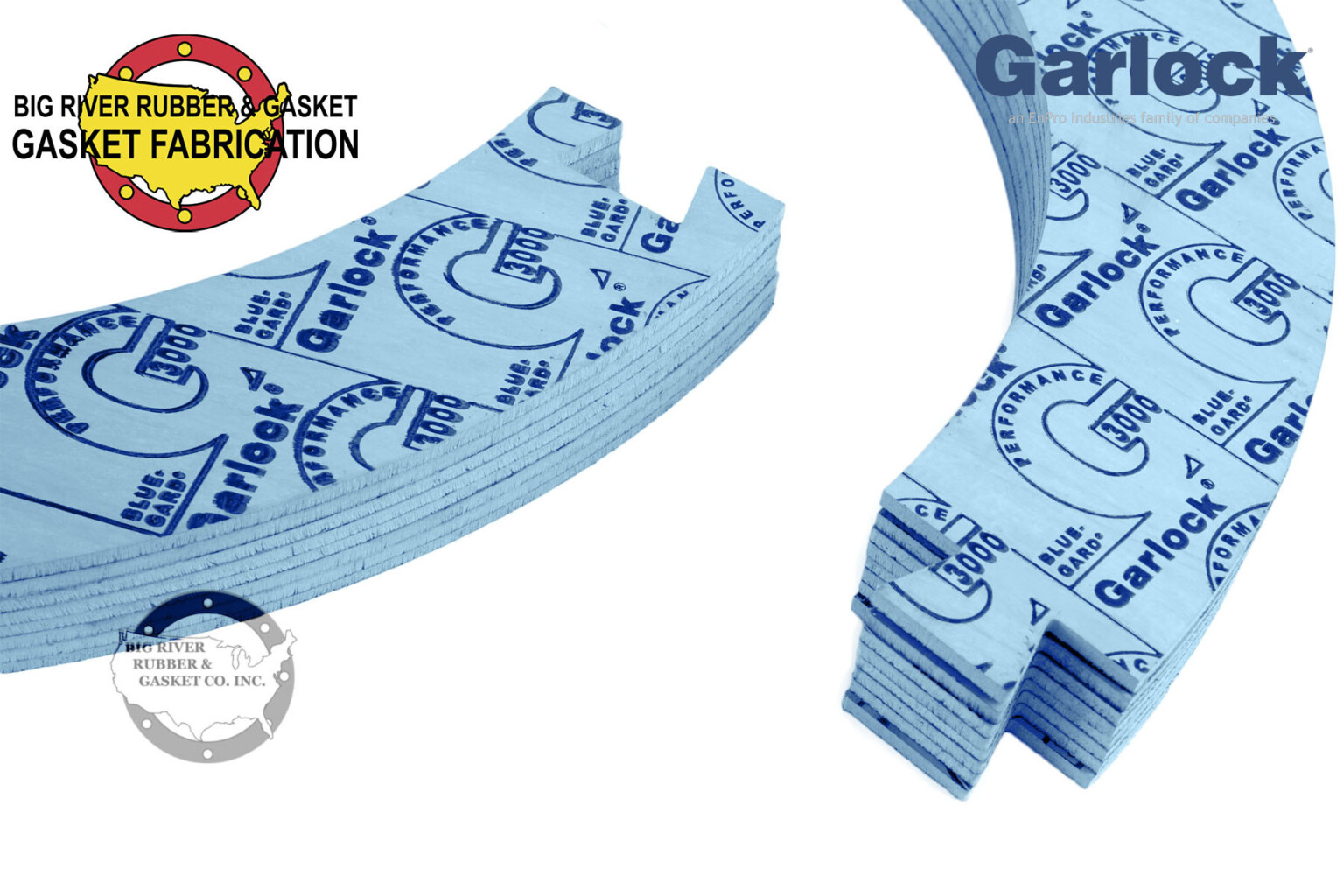Garlock® Blue-Gard® Style 3000 Gasket 1/8″ Thick | Big River Rubber ...