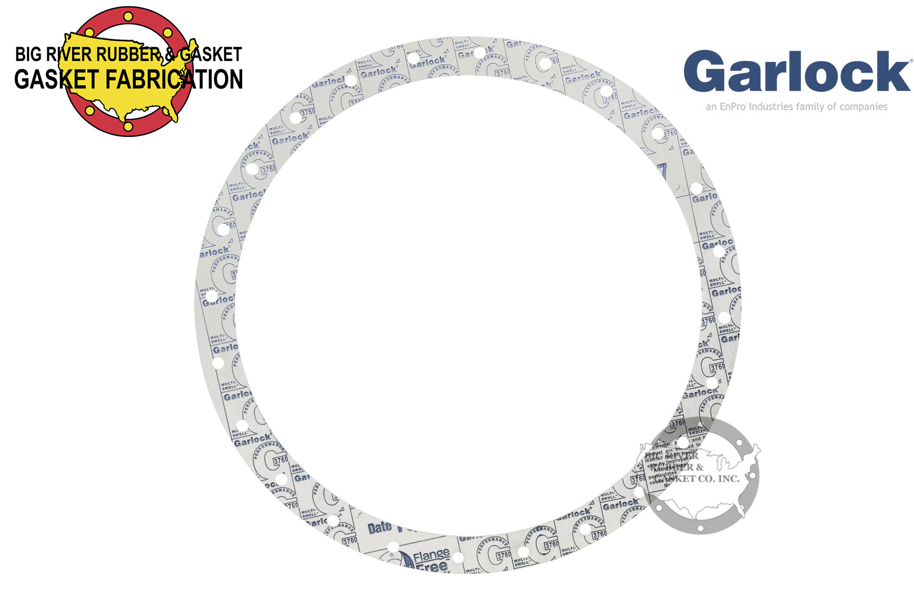Garlock® Multi-Swell™ Style 3760 Gasket 1/8″ Thick | Big River Rubber ...
