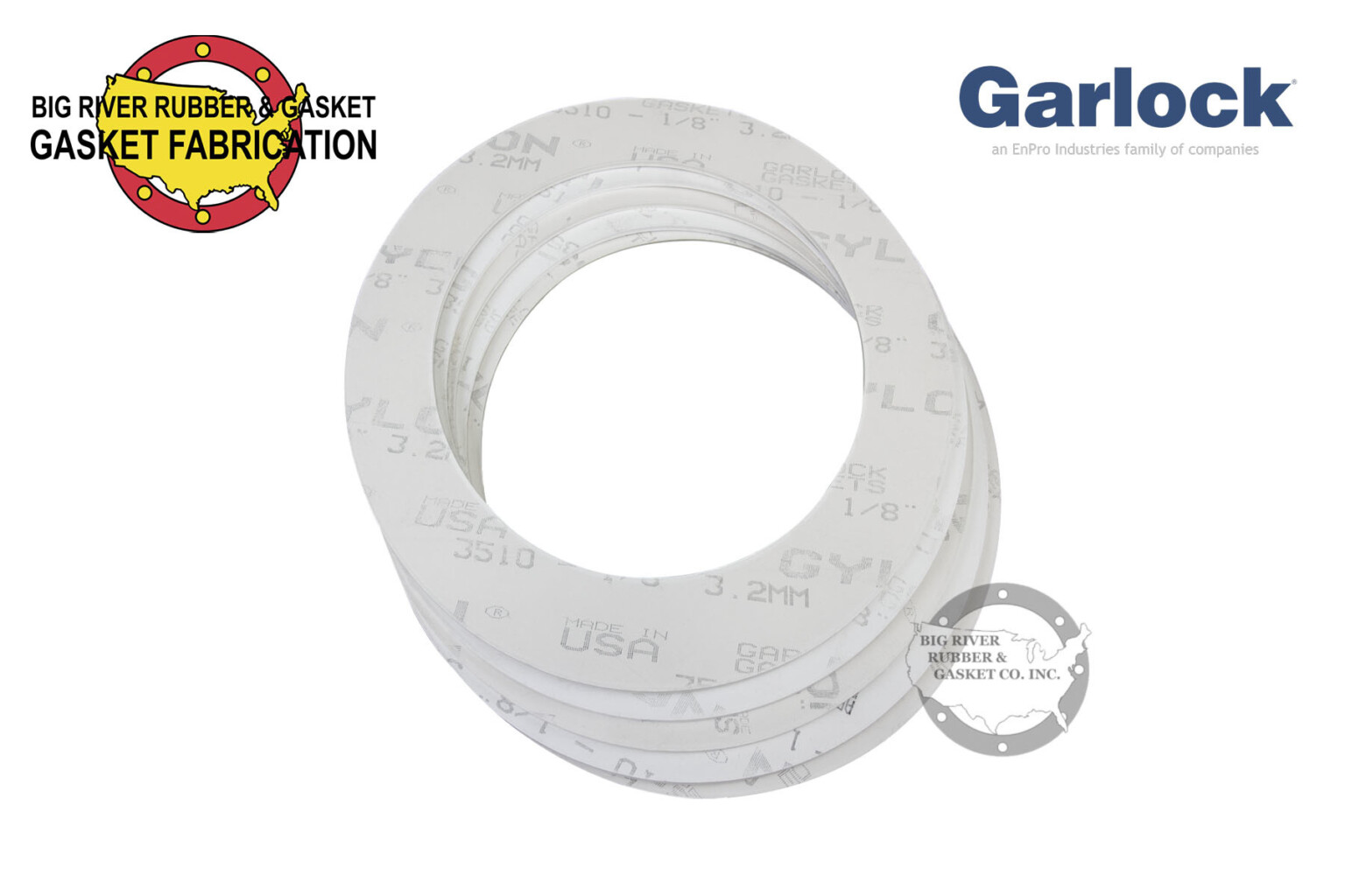 Garlock® Gylon® Style 3510 Gasket | Big River Rubber & Gasket