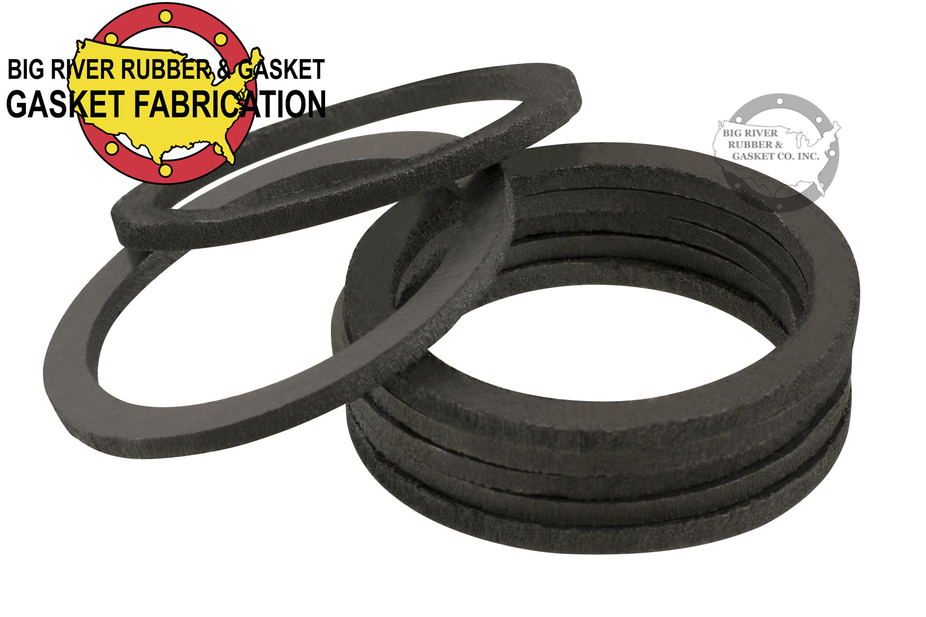 Custom Graphite Rings 1/16″ Thick | Big River Rubber & Gasket